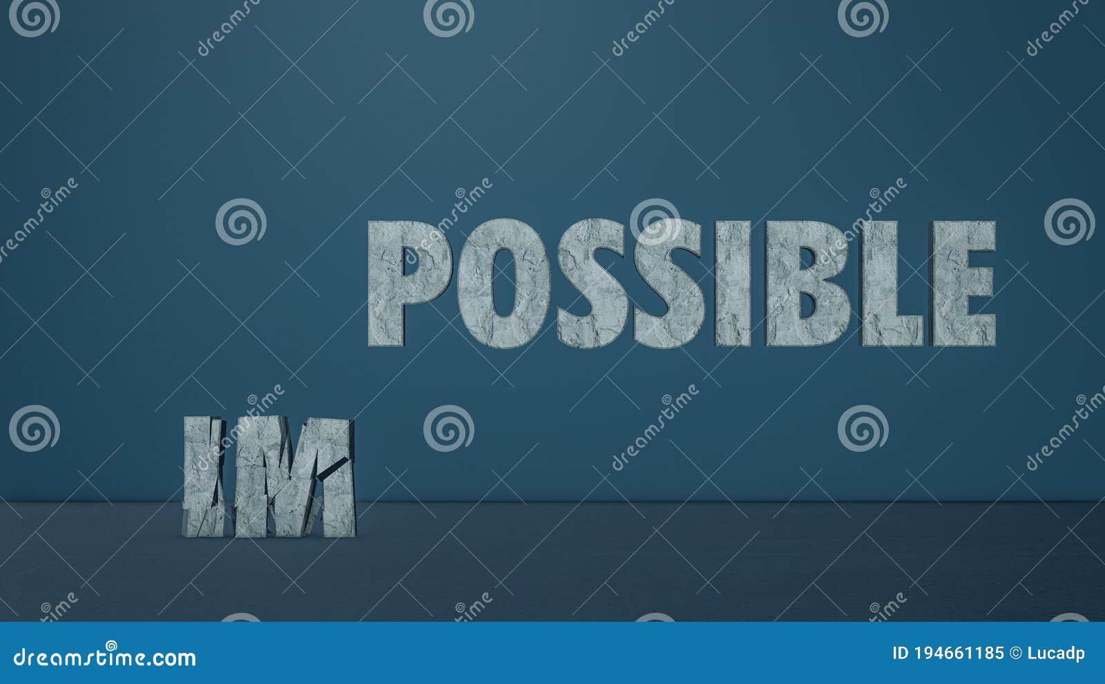 Impossible and Possible Concept Stock Illustration - Illustration of ...