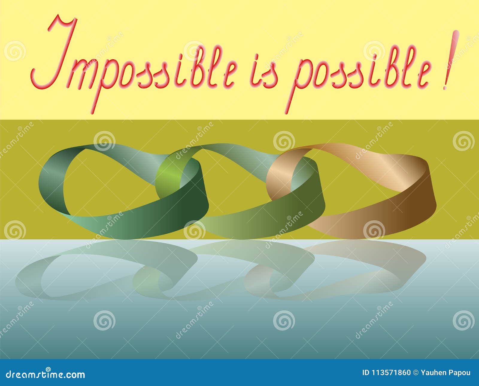 The impossible is possible stock vector. Illustration of challenge ...