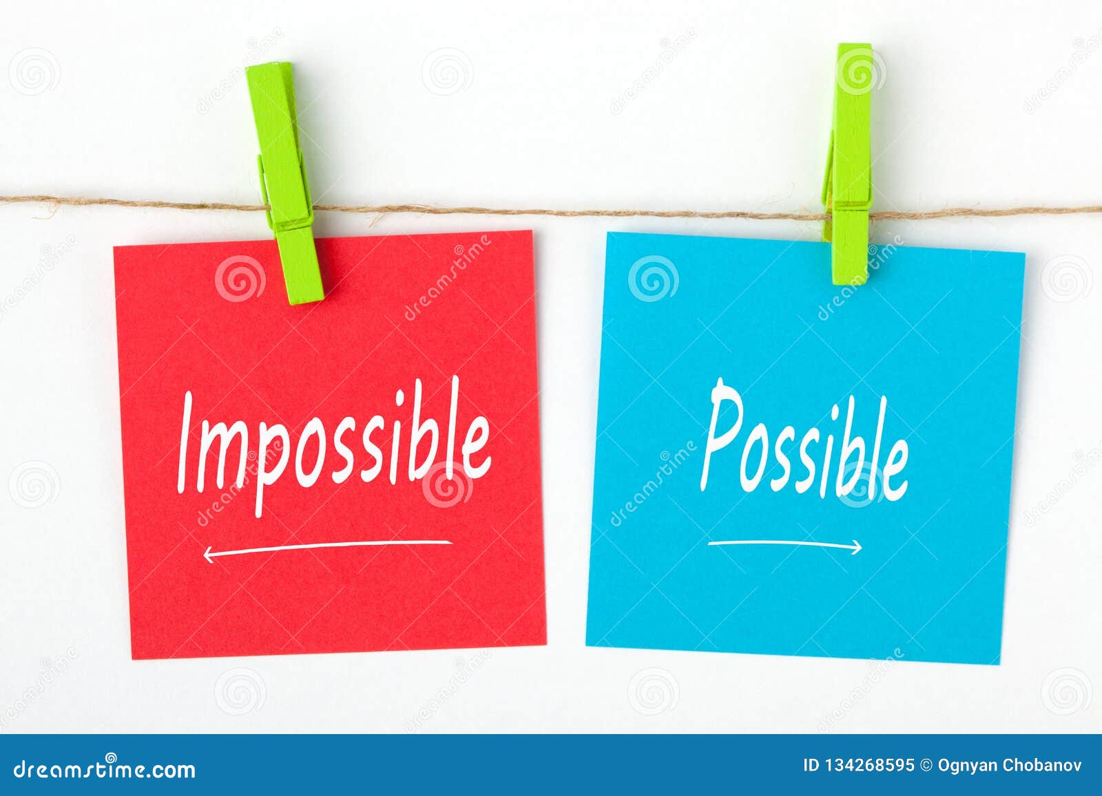 Impossible and Possible stock image. Image of growth - 134268595