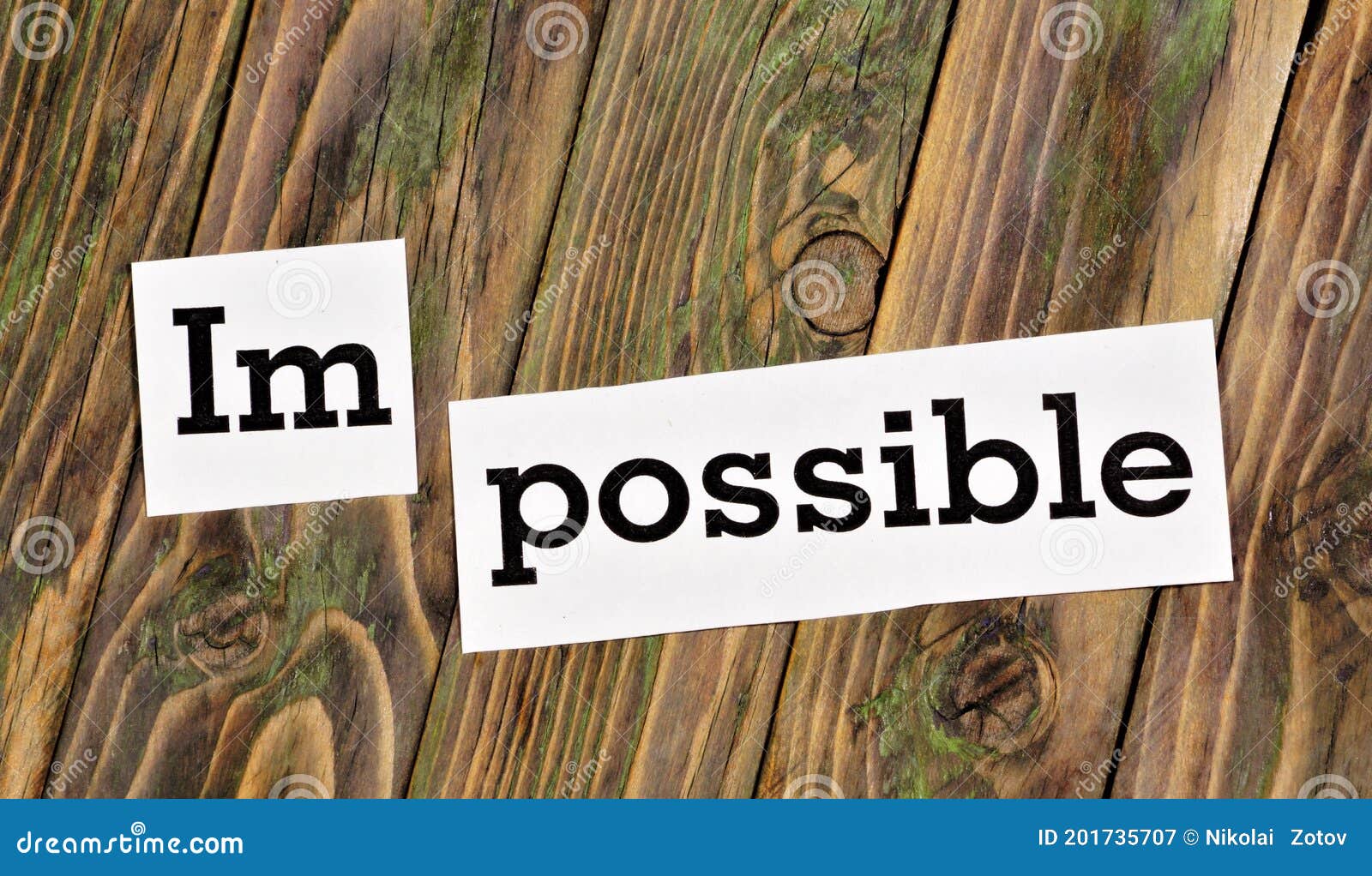 Impossible is Possible. Text Label Stock Image - Image of caption ...
