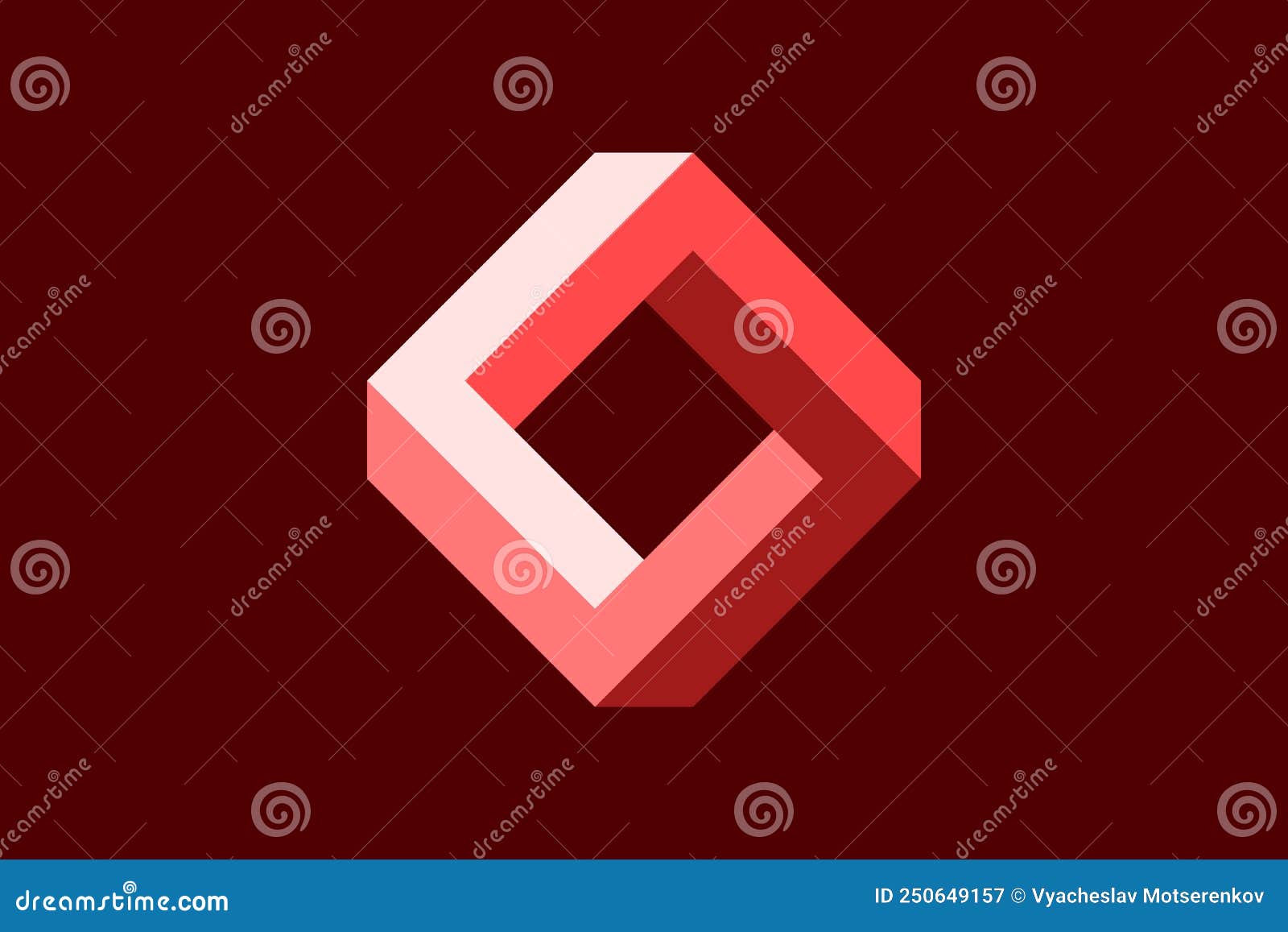 Rectangle Optical Illusion Pattern Cartoon Vector | CartoonDealer.com ...