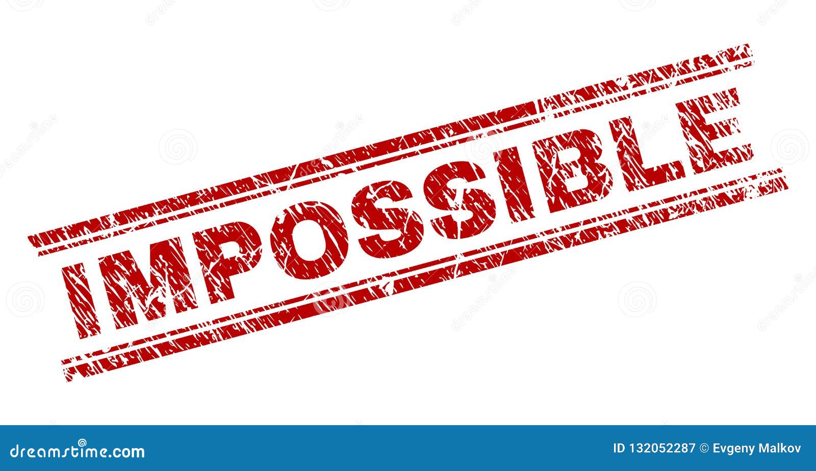 Scratched Textured IMPOSSIBLE Stamp Seal Stock Vector - Illustration of ...