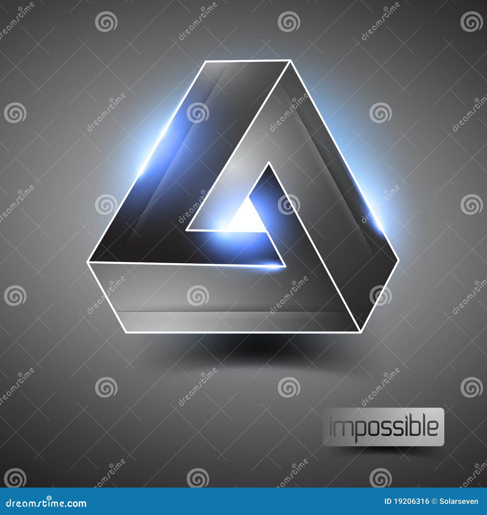 Impossible Shape, Optical Illusion. Geometric Optical Illusion Shapes ...