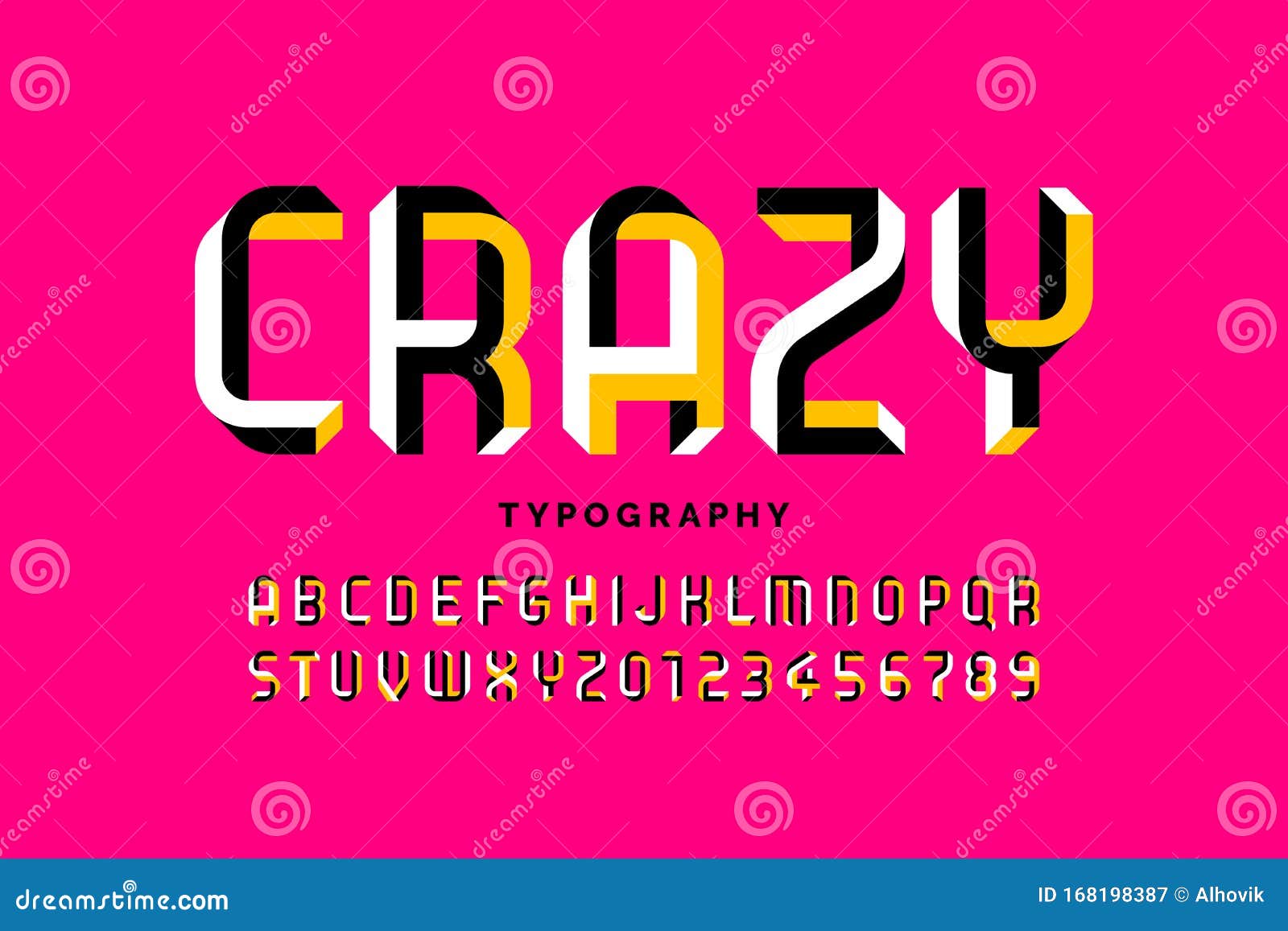 Impossible Shape Made Of Rectangles. Two Connected Triangles. Vector ...