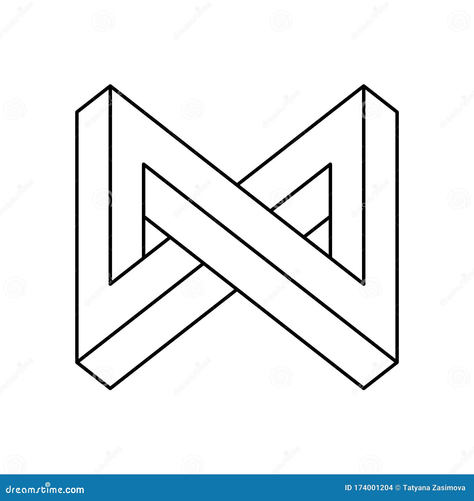 Impossible Shape, Optical Illusion. Geometric Optical Illusion Shapes ... Impossible Shape, Optical Illusion. Geometric Optical Illusion Shapes ...