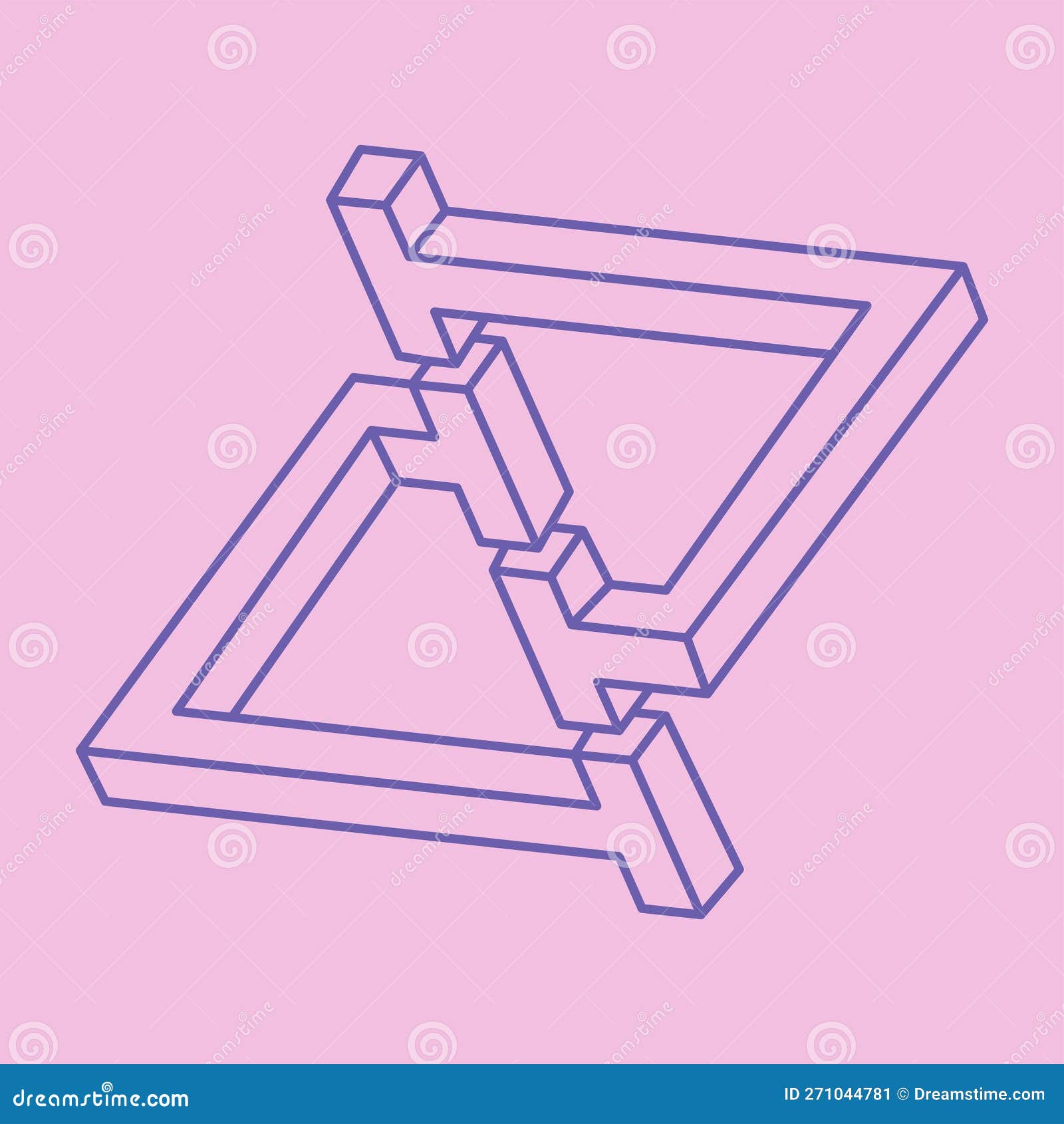 Impossible Shapes. Sacred Geometry. Optical Illusion Pattern. Abstract ...