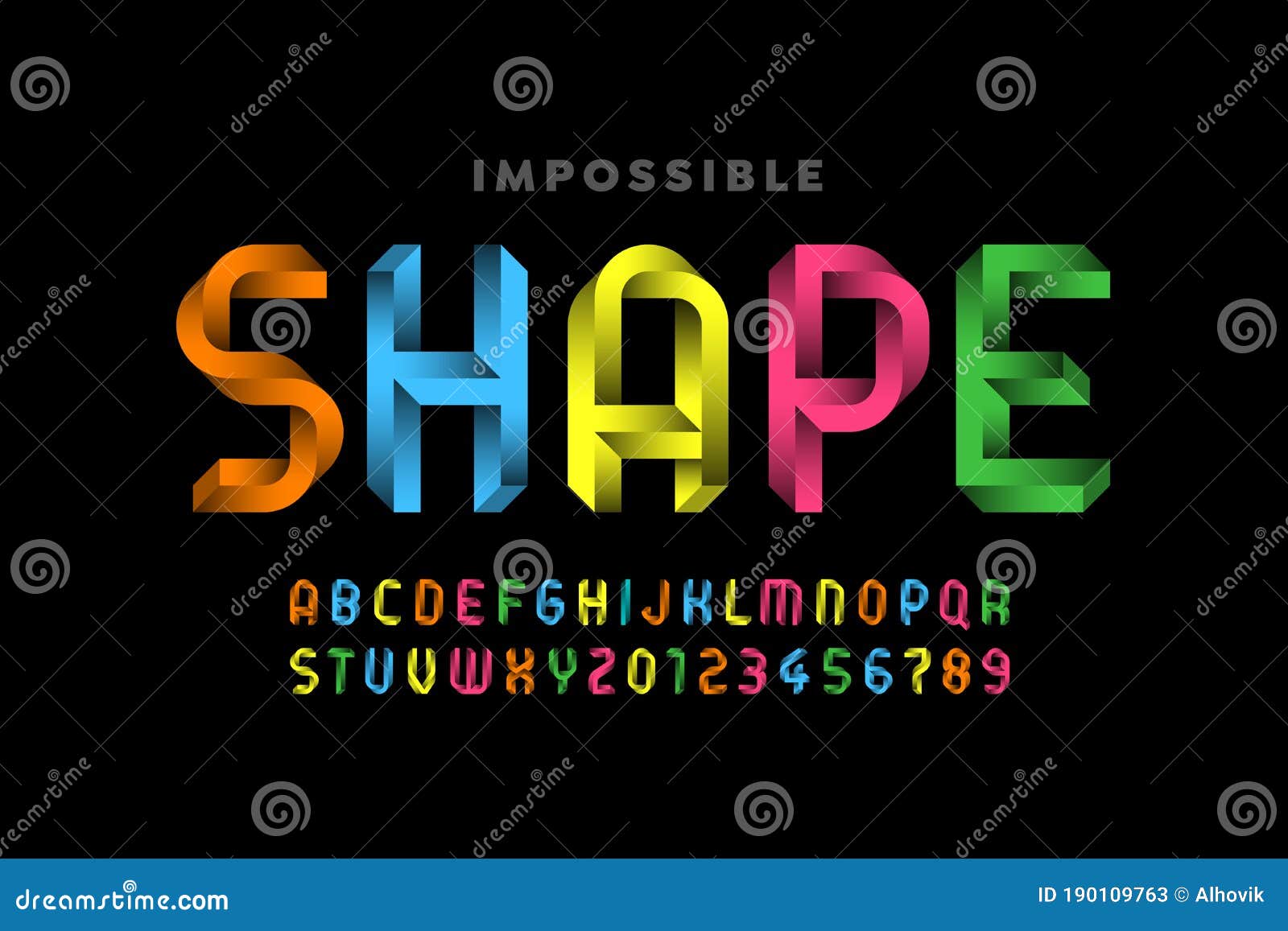 Impossible Shape, Optical Illusion. Geometric Optical Illusion Shapes ...