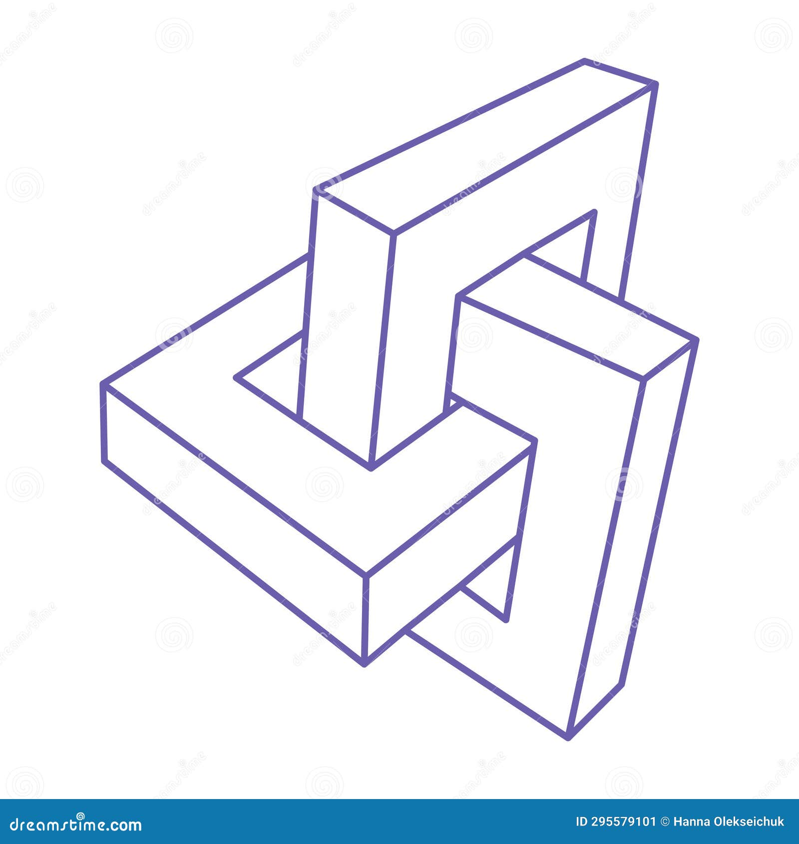 Impossible Shapes. Optical Illusion. Sacred Geometry Figure. Abstract ...