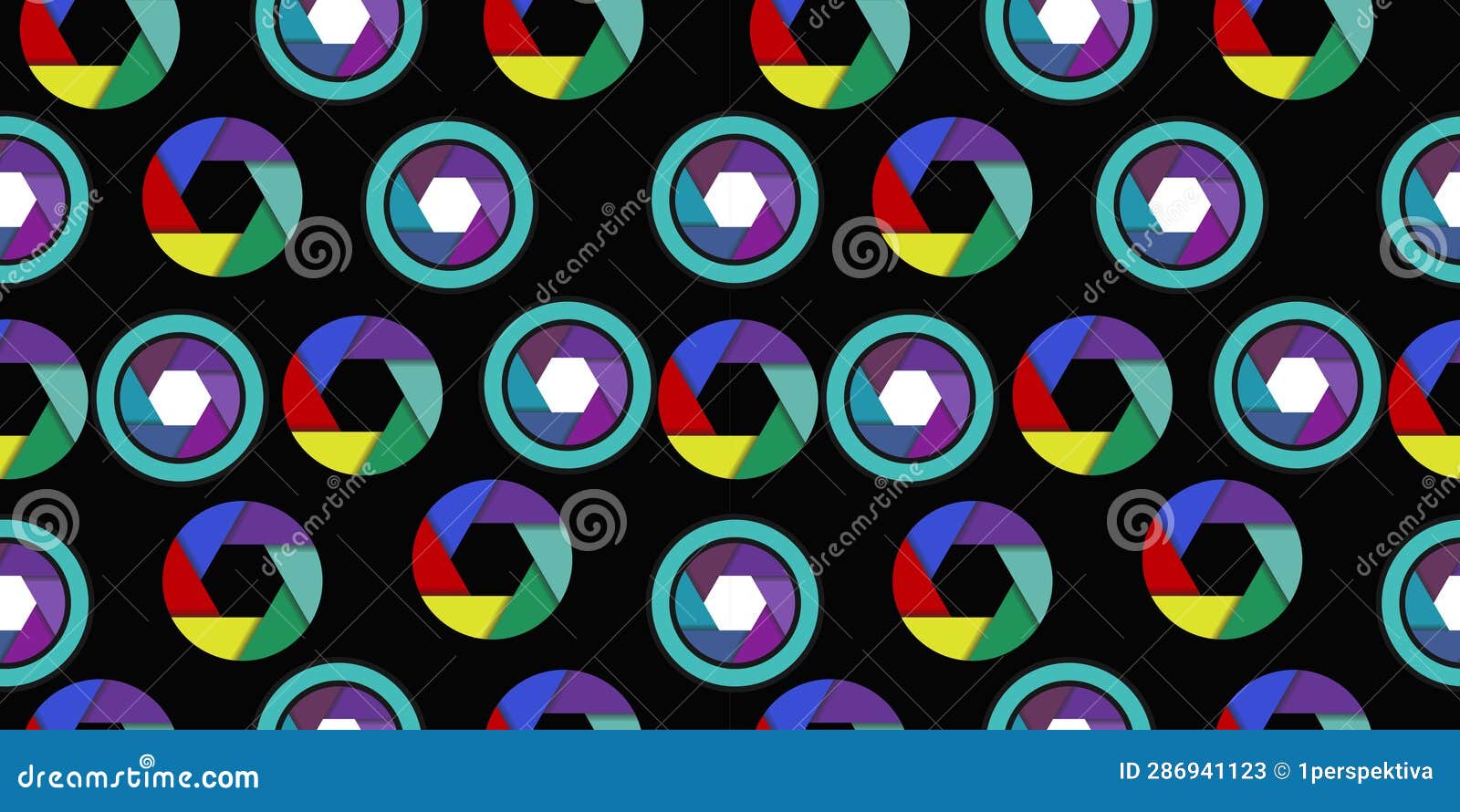 Impossible Shapes Pattern - Optical Illusion. Infinity Circles of ...