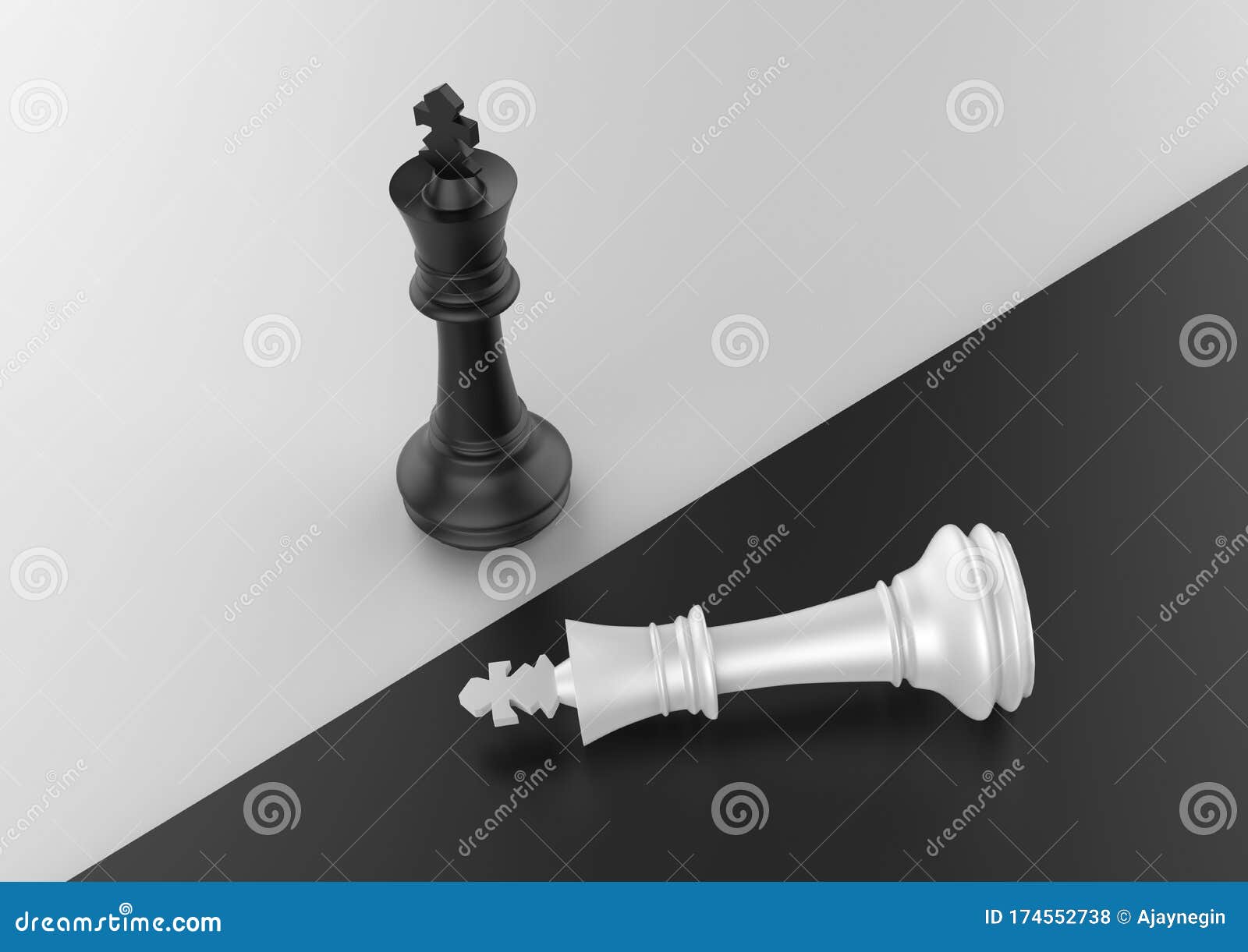 Two chess kings stock illustration. Illustration of intelligence ...