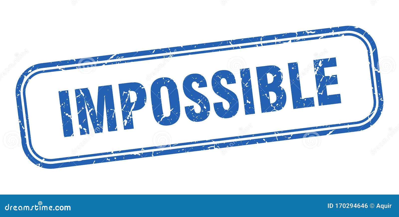 Impossible Stamp. Impossible Square Grunge Sign Stock Vector ...