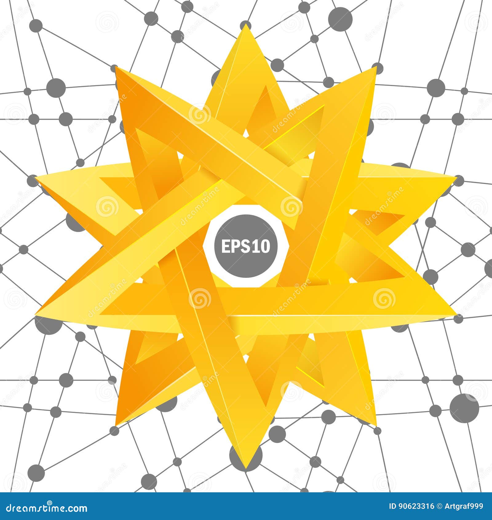 Impossible Star 3D for Your Project Stock Vector - Illustration of ...