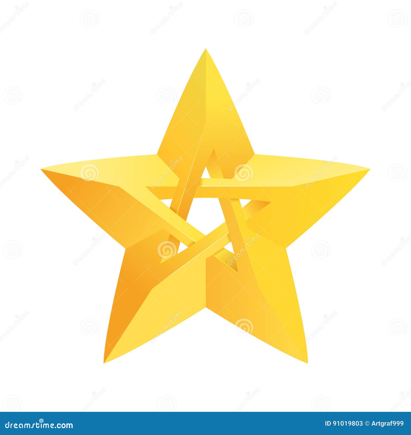 Impossible Star 3D for Your Project. Icon or Logo Stock Vector ...