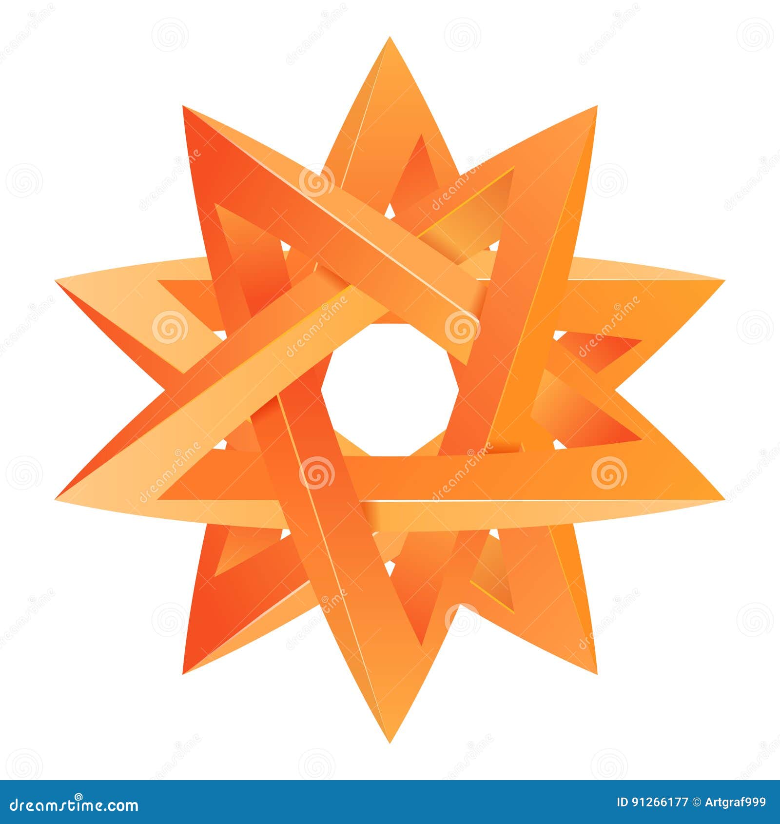 Impossible Star 3D for Your Project. Icon or Logo Stock Illustration ...