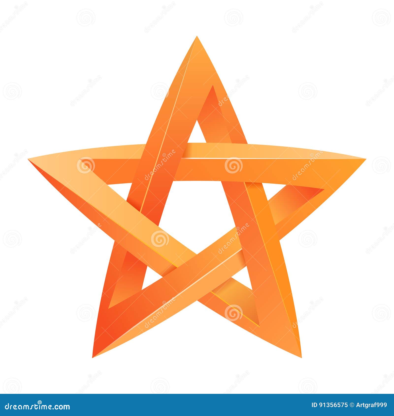 Impossible Star 3D for Your Project. Icon or Logo Stock Illustration ...