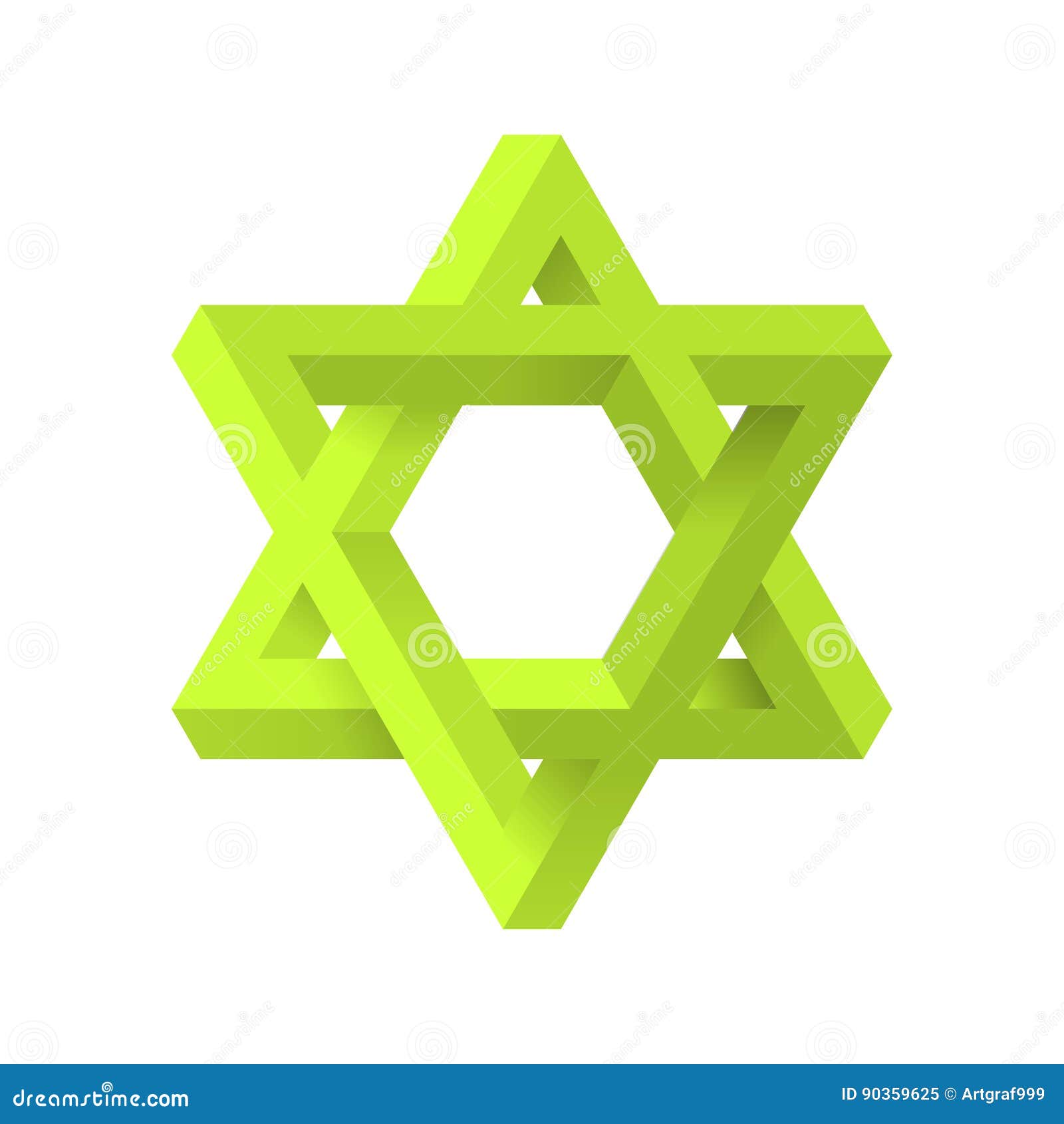 Impossible Star of David. Vector Illustrstion Stock Vector ...