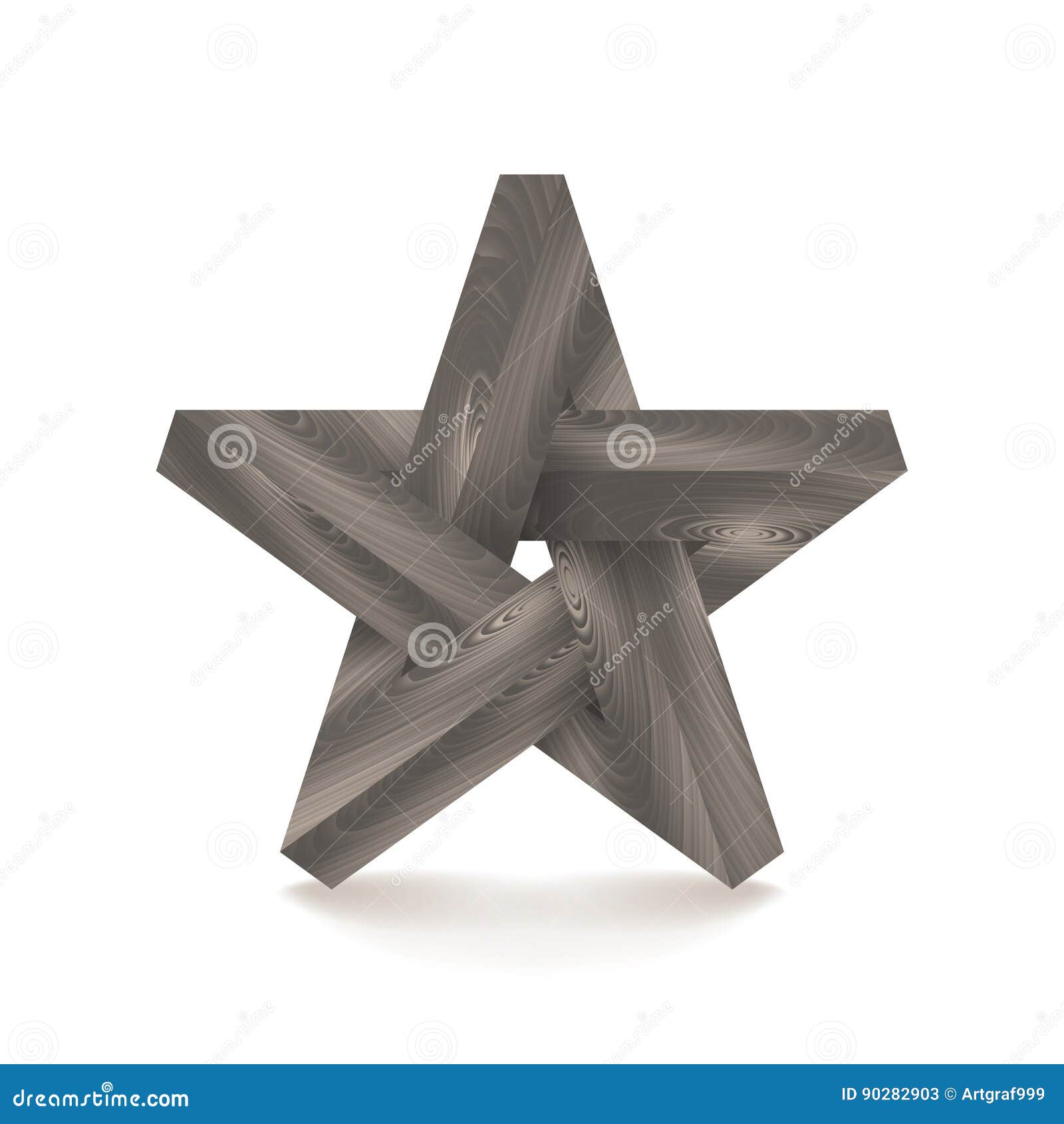Impossible Star. Imitation Wood Stock Vector - Illustration of element ...