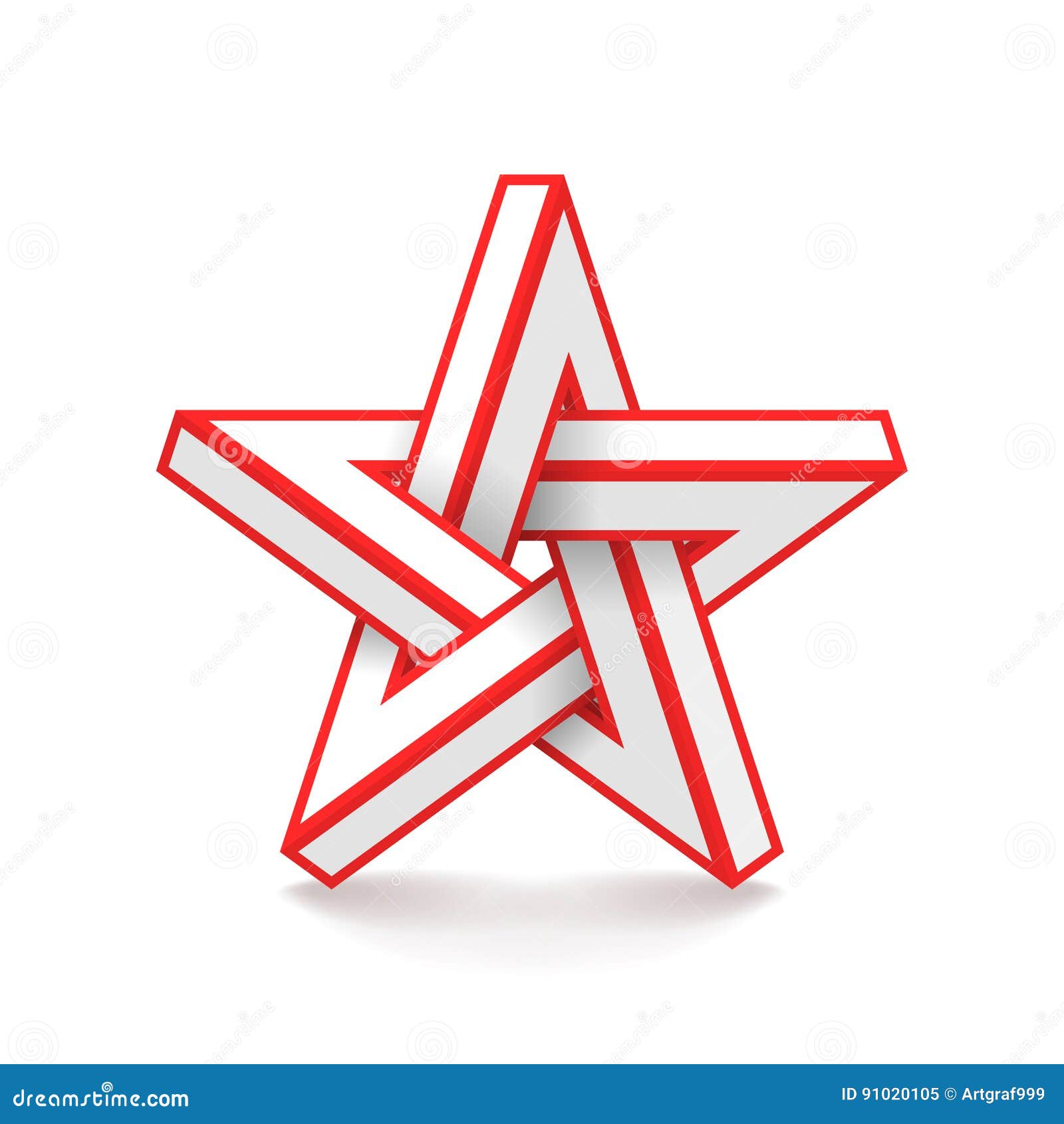 Impossible star. Vector stock illustration. Illustration of element ...