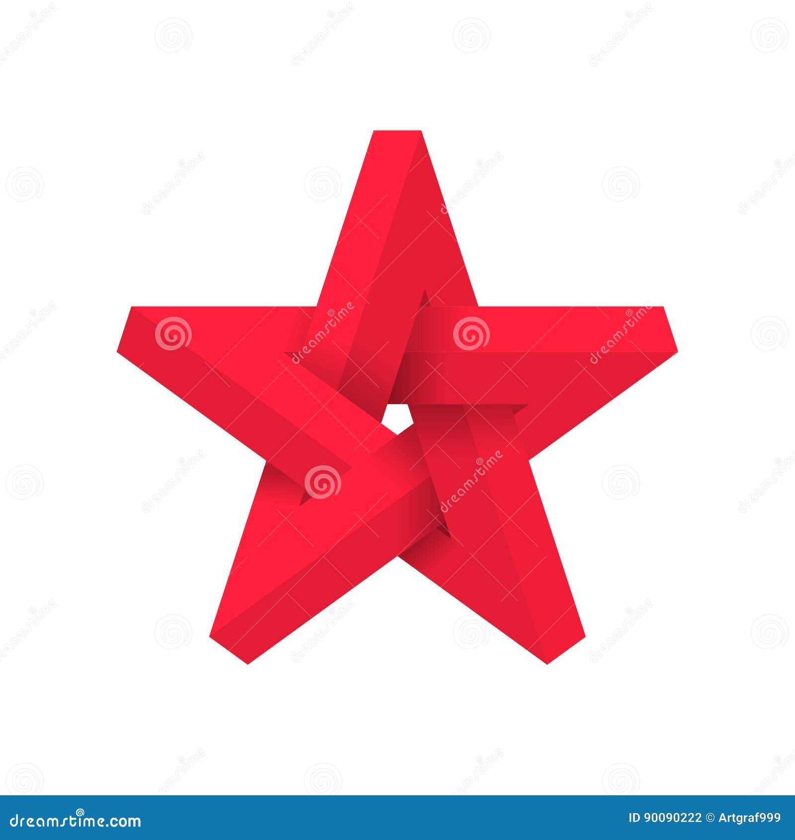 Impossible Star. Vector Illustrstion Stock Illustration - Illustration ...