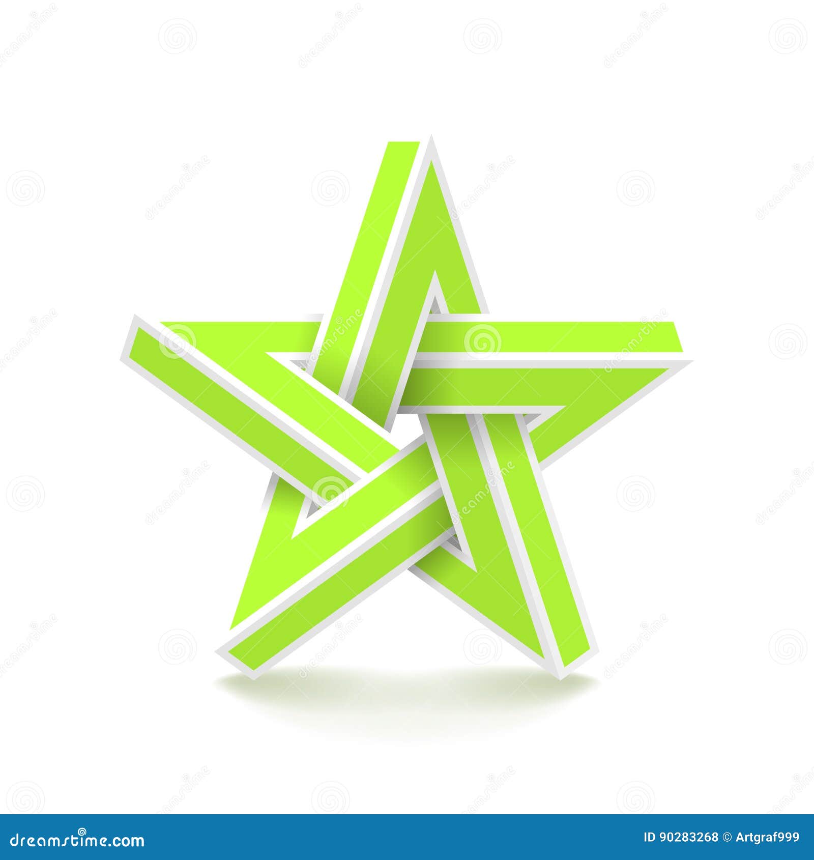 Impossible Star. Vector Illustrstion Stock Illustration - Illustration ...