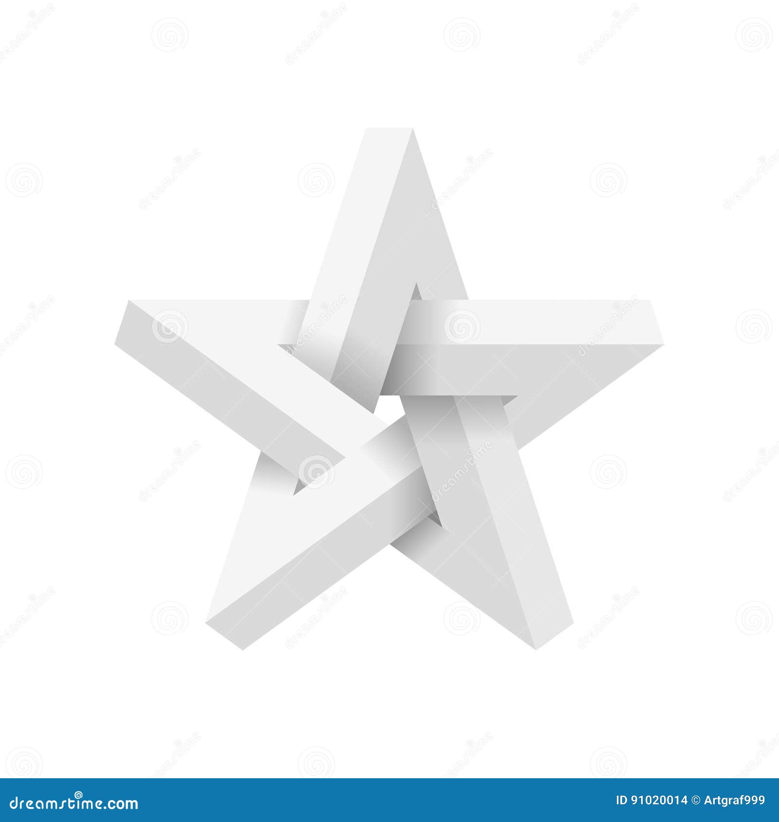 Impossible Star. Vector Illustrstion Stock Vector - Illustration of ...