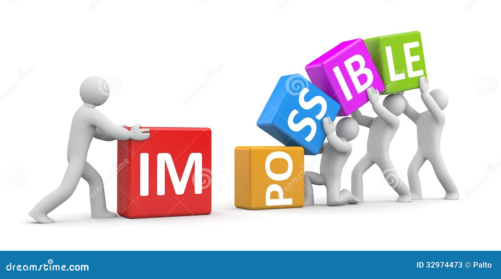 Impossible task metaphor stock illustration. Illustration of people ...