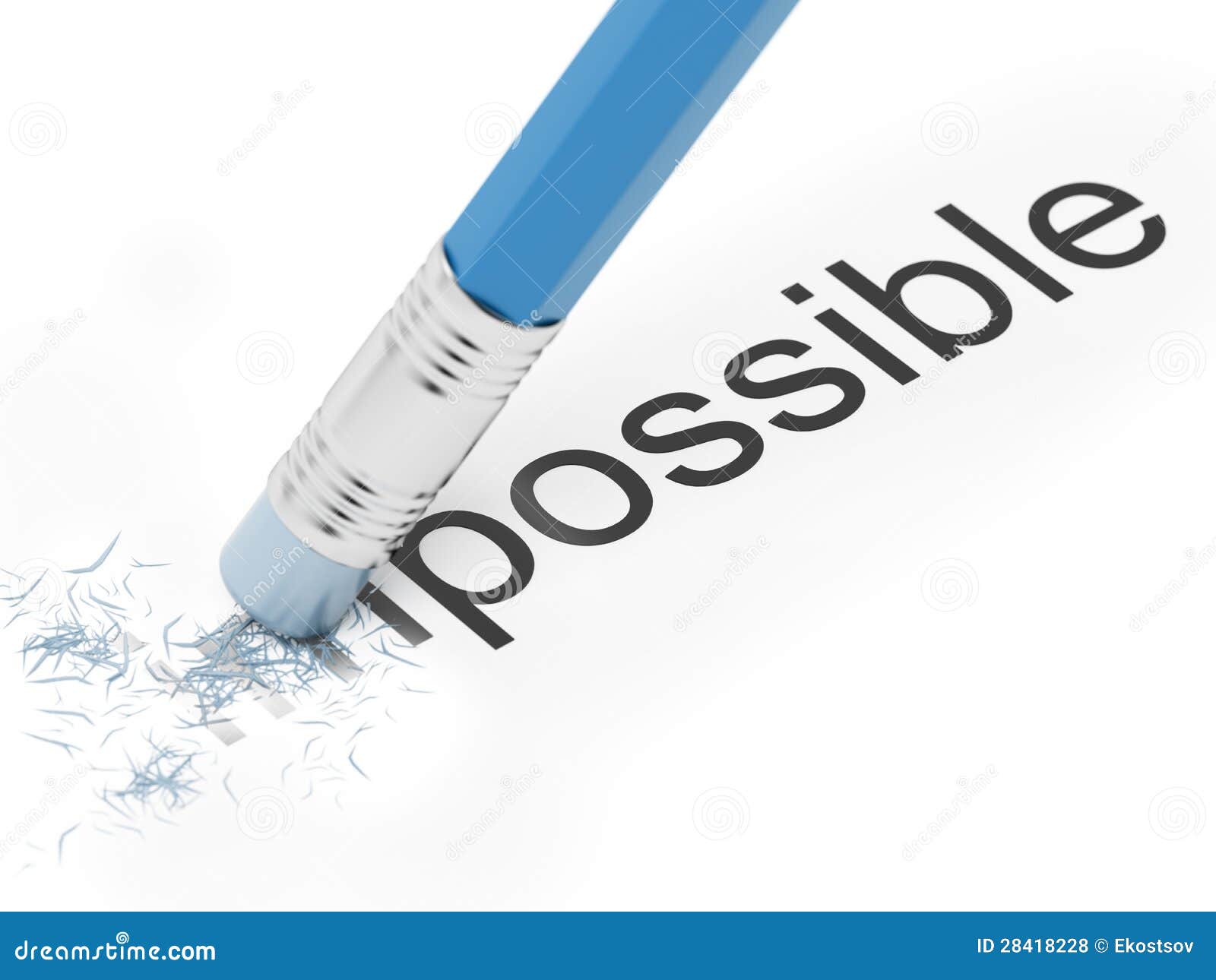 Impossible to possible. stock illustration. Illustration of business ...