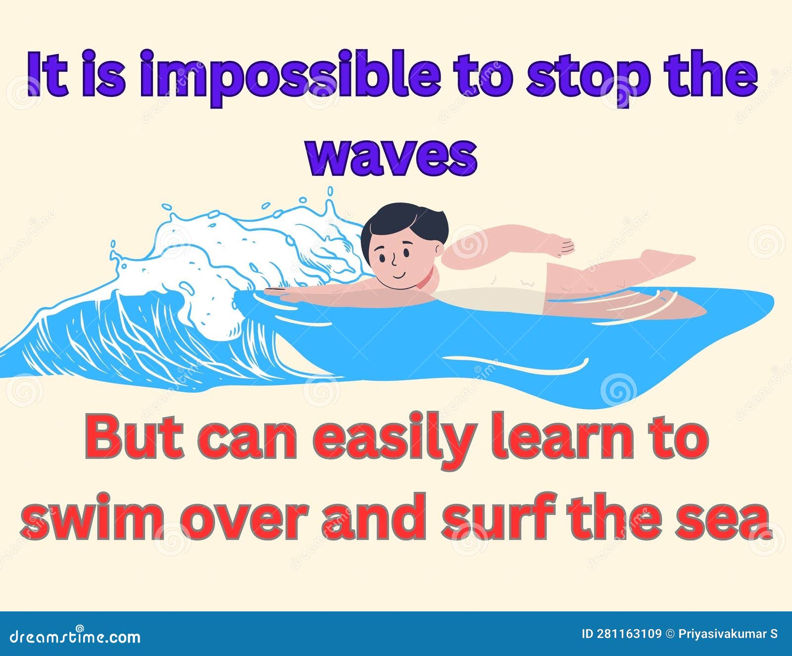 Learn How To Swim For Beginners Infographic Vector Illustration ...