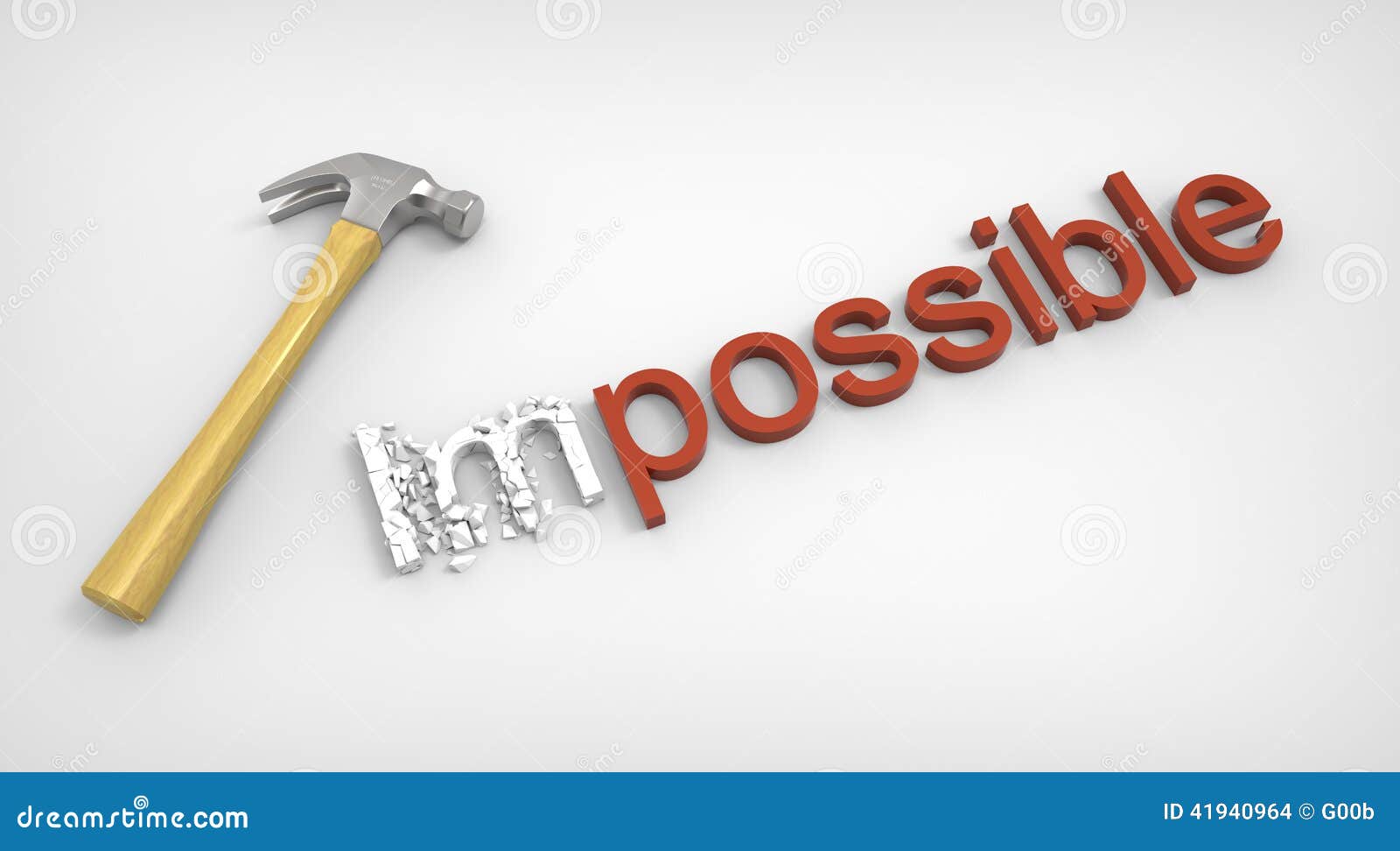 Impossible Transformed To Possible Concept Stock Illustration ...