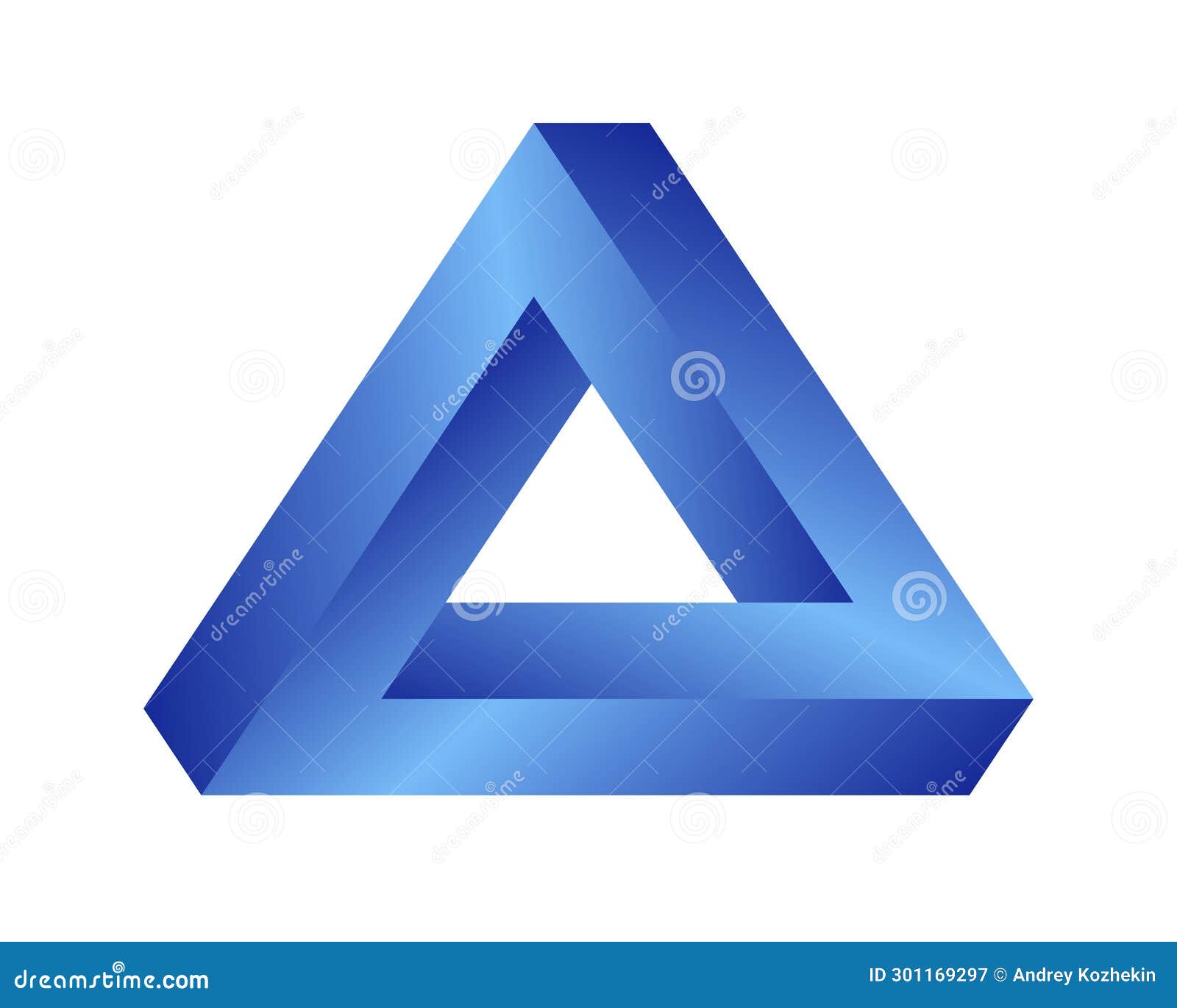 Impossible Triangle. Eternal Figure Stock Illustration - Illustration ...