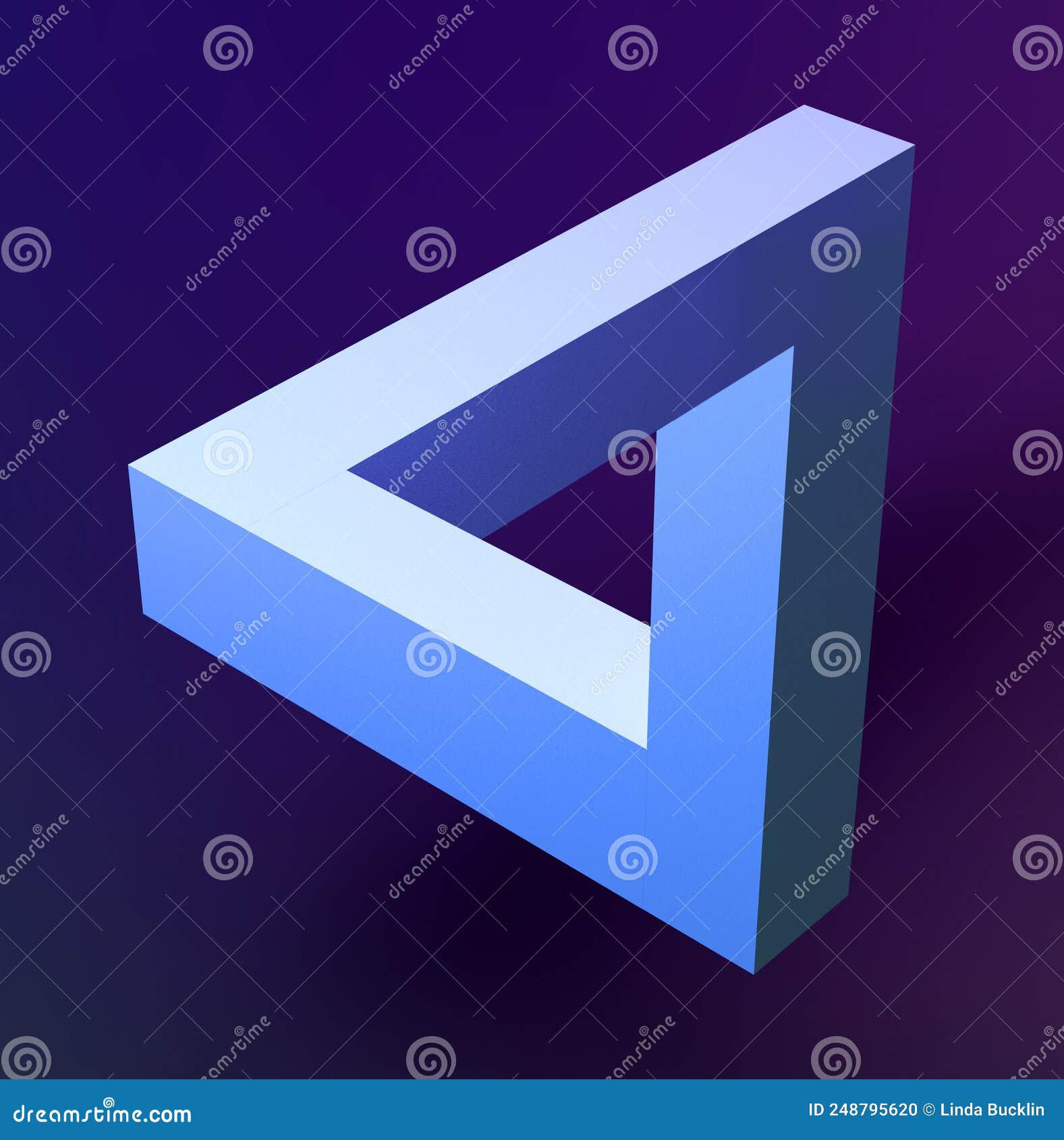 Impossible Triangle stock illustration. Illustration of resource ...