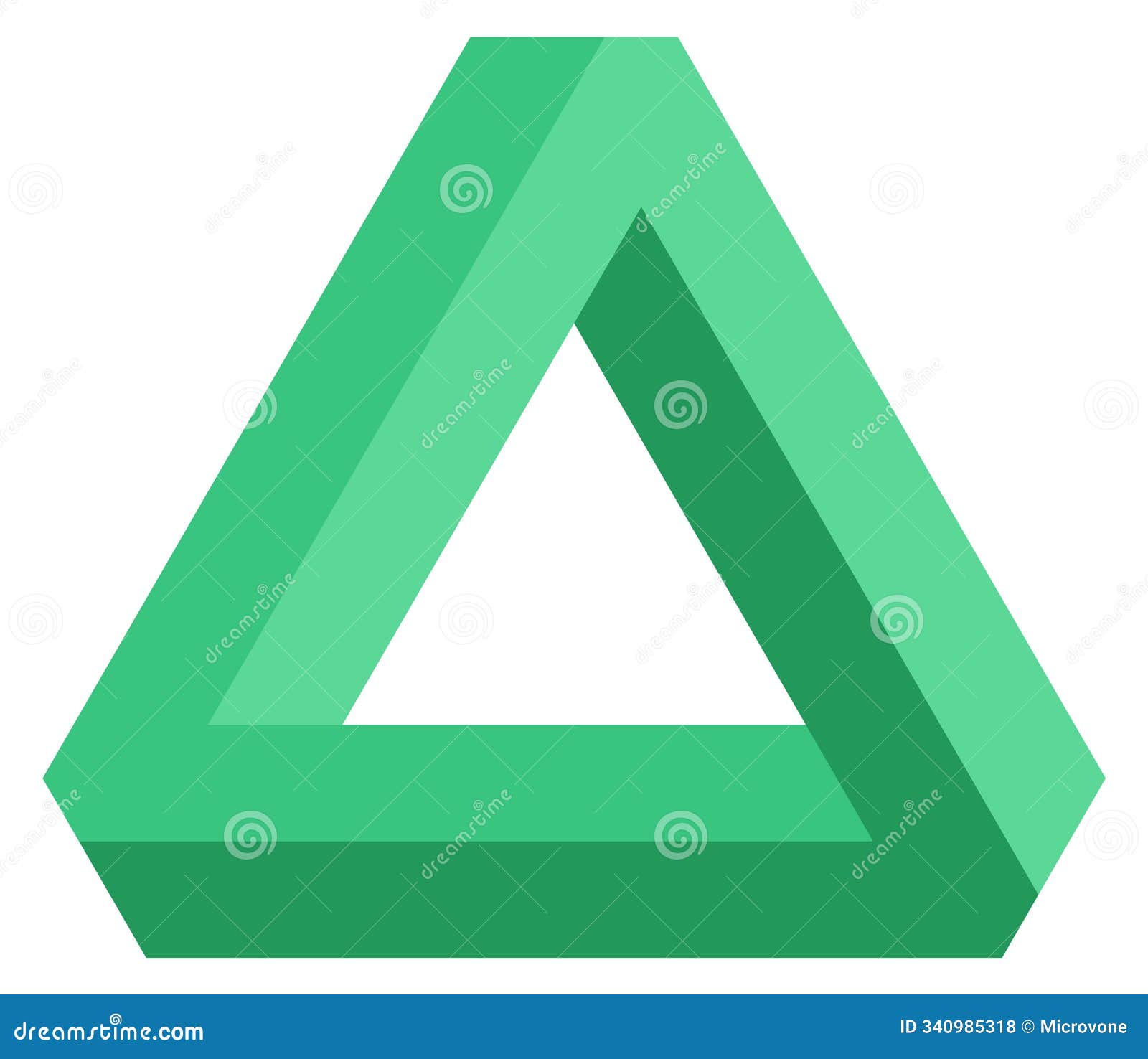 Impossible Triangle Logo. Minimal Geometric Loop Figure Stock ...