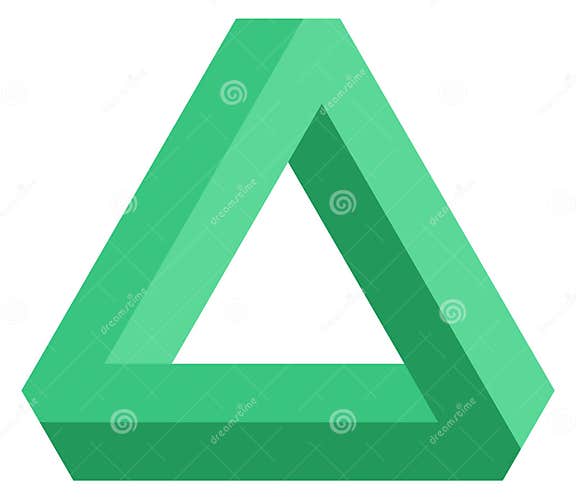 Impossible Triangle Logo. Minimal Geometric Loop Figure Stock ...