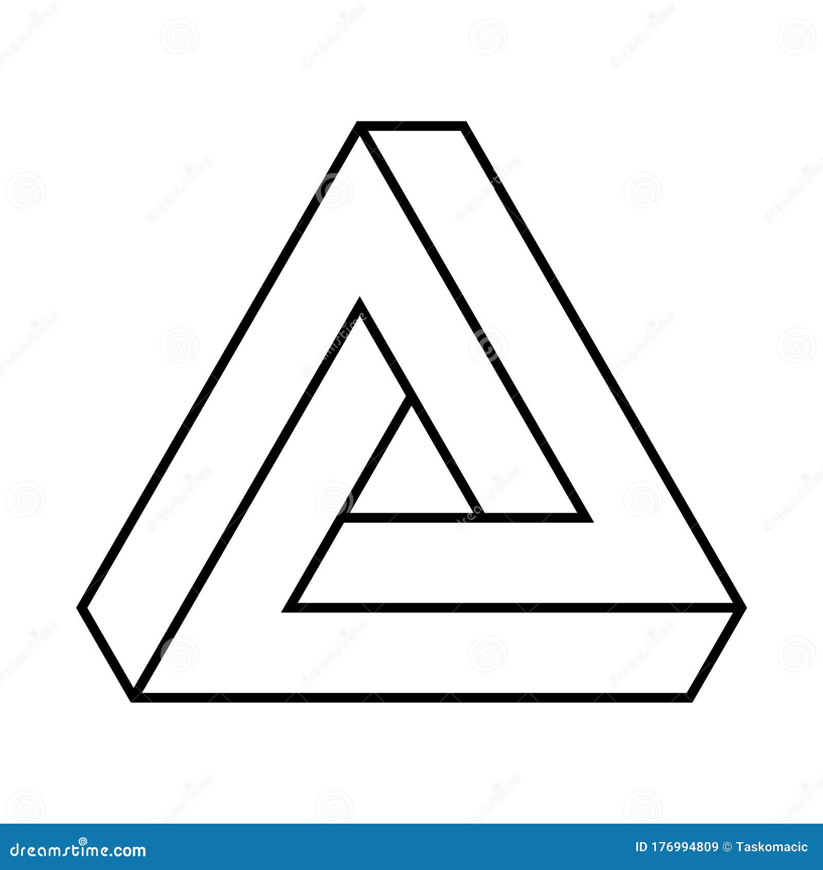 Triangle Penrose Loop Logo Sign Symbol Icon Stock Image | CartoonDealer ...