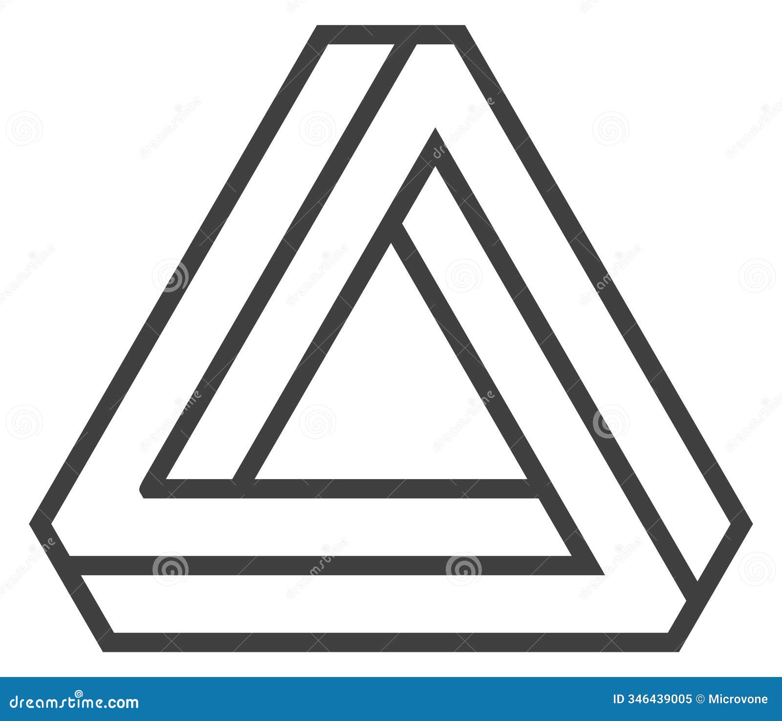 Impossible Triangle Shape. Unreal Creative Logo Design Stock ...