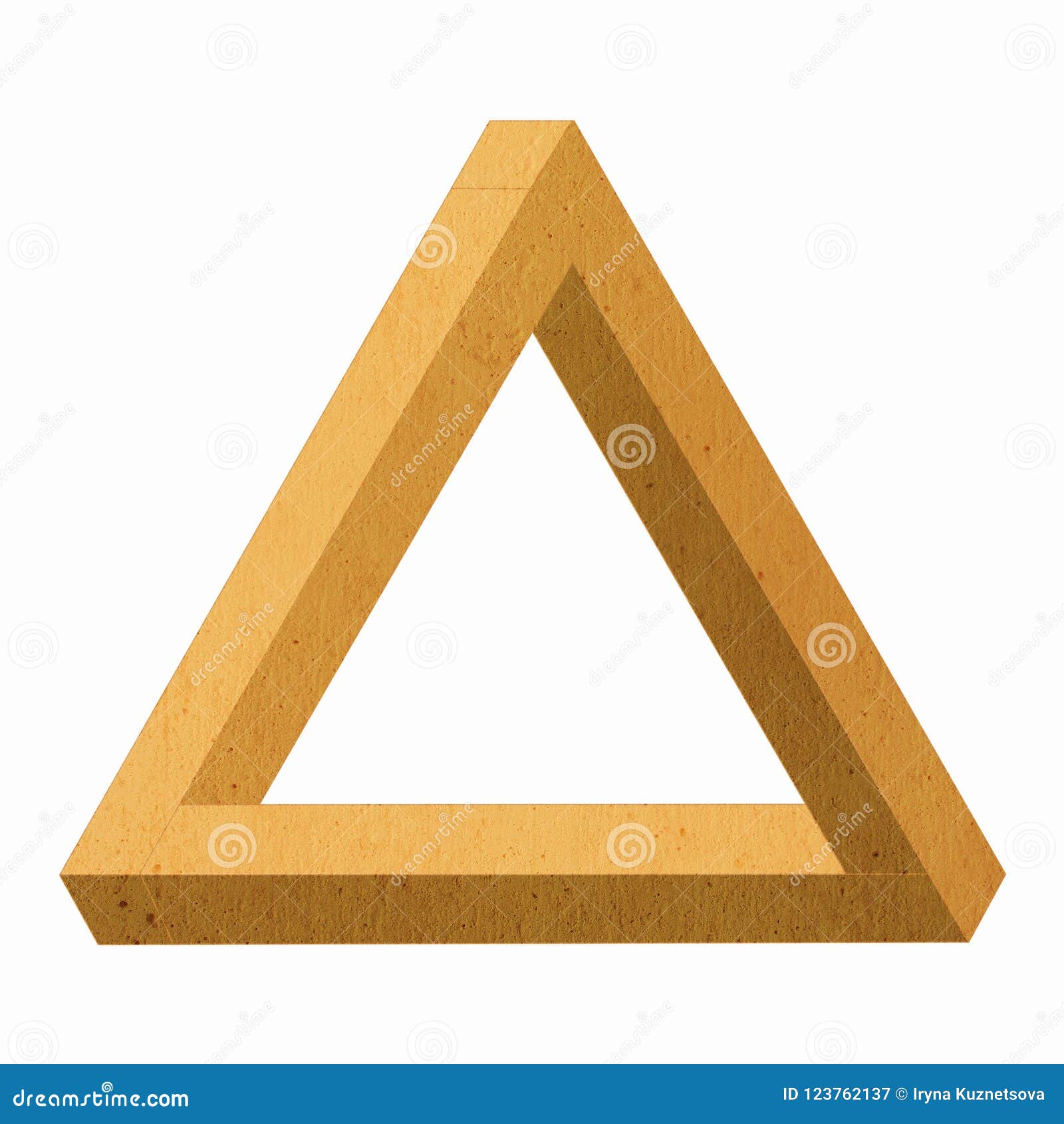 Impossible triangle stock illustration. Illustration of triangle ...