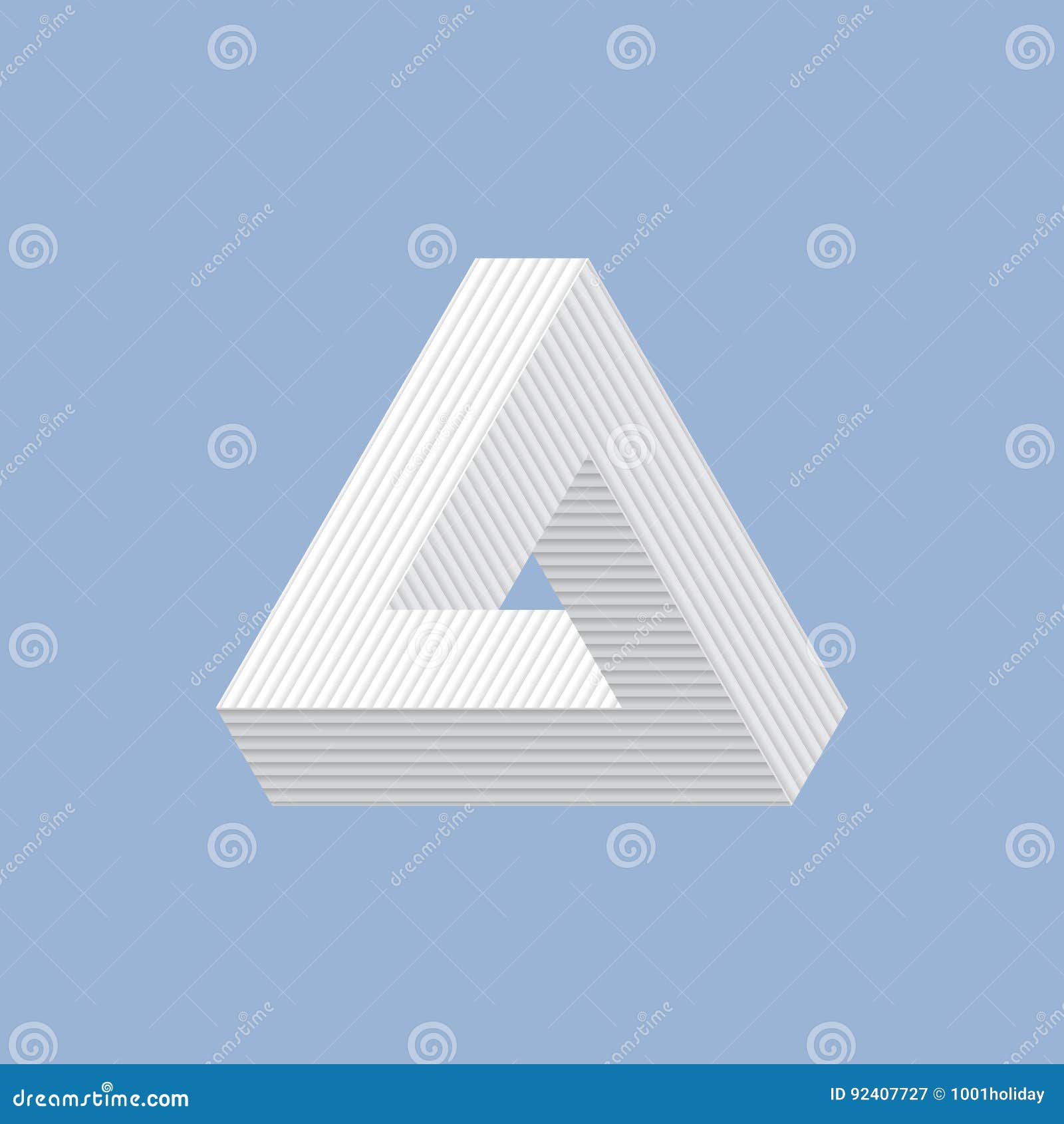 Impossible Triangle Vector Illustration Stock Vector - Illustration of ...