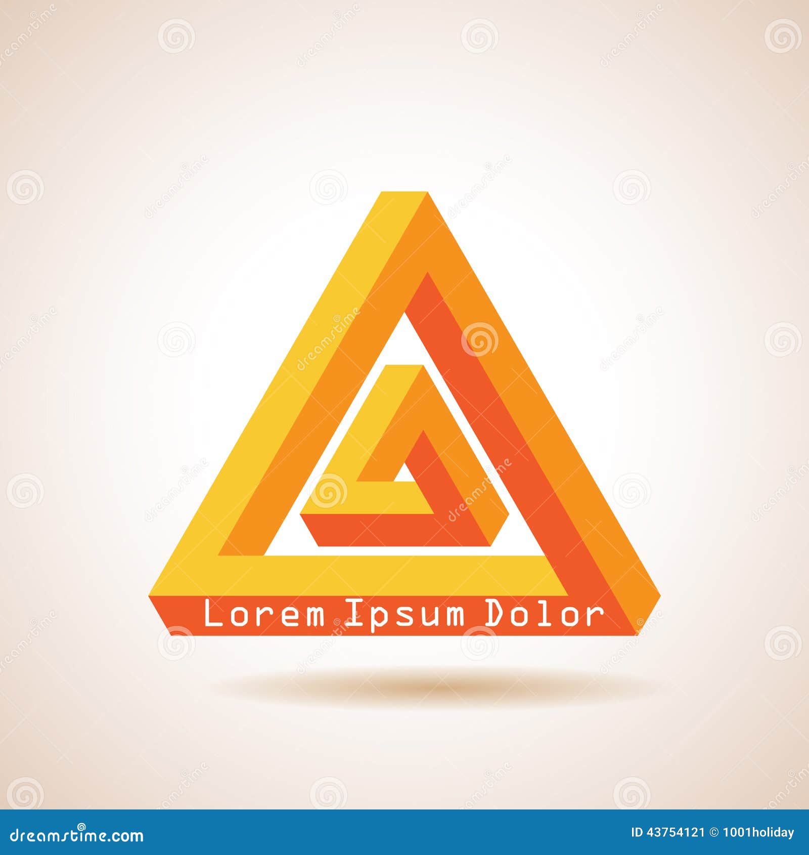 Impossible Triangles Optical Illusion Vector Illustration ...