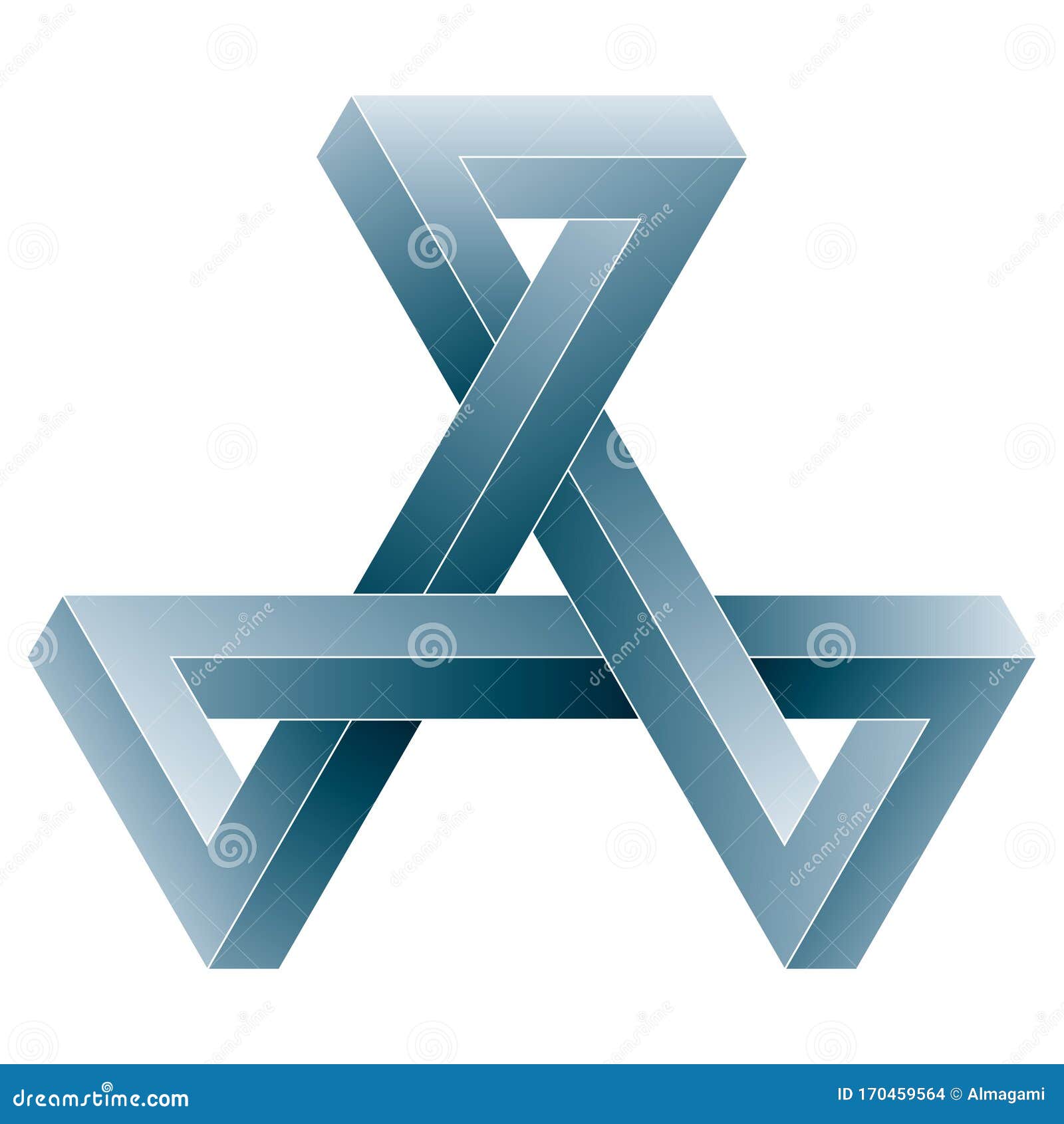 Impossible Triangular Icon. Stock Vector - Illustration of geometric ...