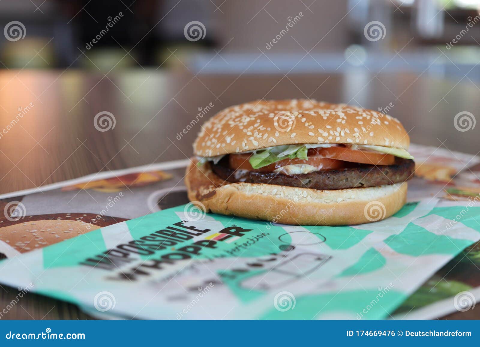 Impossible Whopper at a Burger King Restaurant. Editorial Photo - Image ...