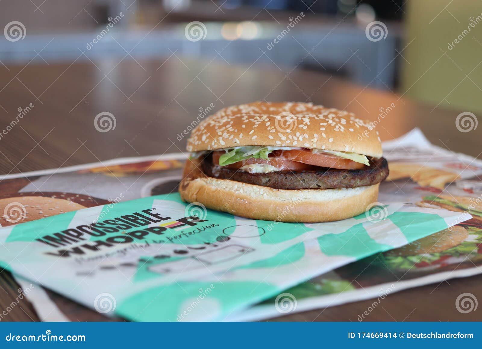 Impossible Whopper at a Burger King Restaurant. Editorial Stock Image ...