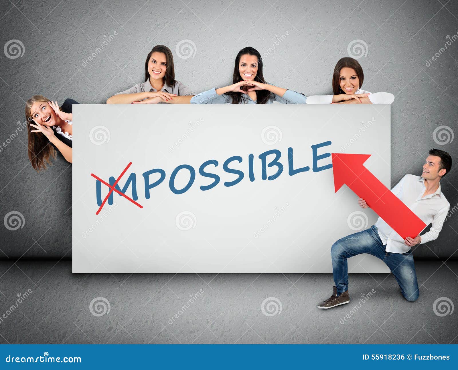 Word Not Feasible. Top View Of Wooden Blocks With Letters On Green ...