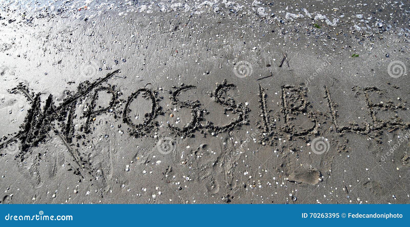 Impossible Written Sand Stock Photos - Free & Royalty-Free Stock Photos ...