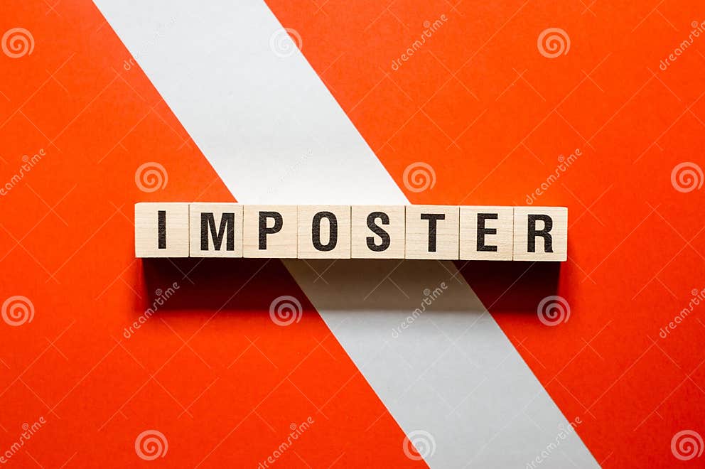Imposter Word Concept on Cubes Stock Image - Image of problem ...