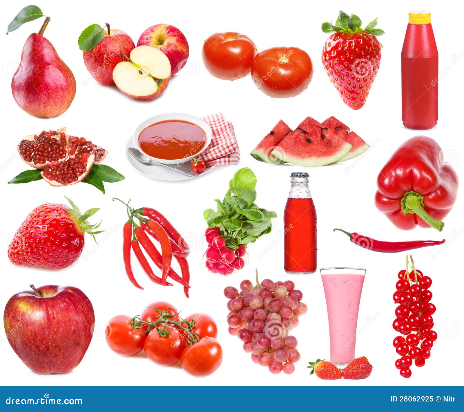 Imposti Con Alimento E Le Bevande Rossi Immagine Stock - Immagine di ...