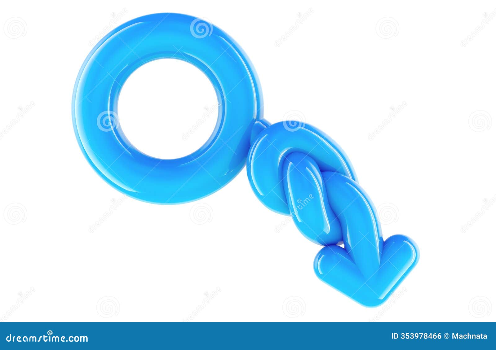 Impotence, Dysfunction, Sexual Problems of Men. Male Gender Symbol with ...