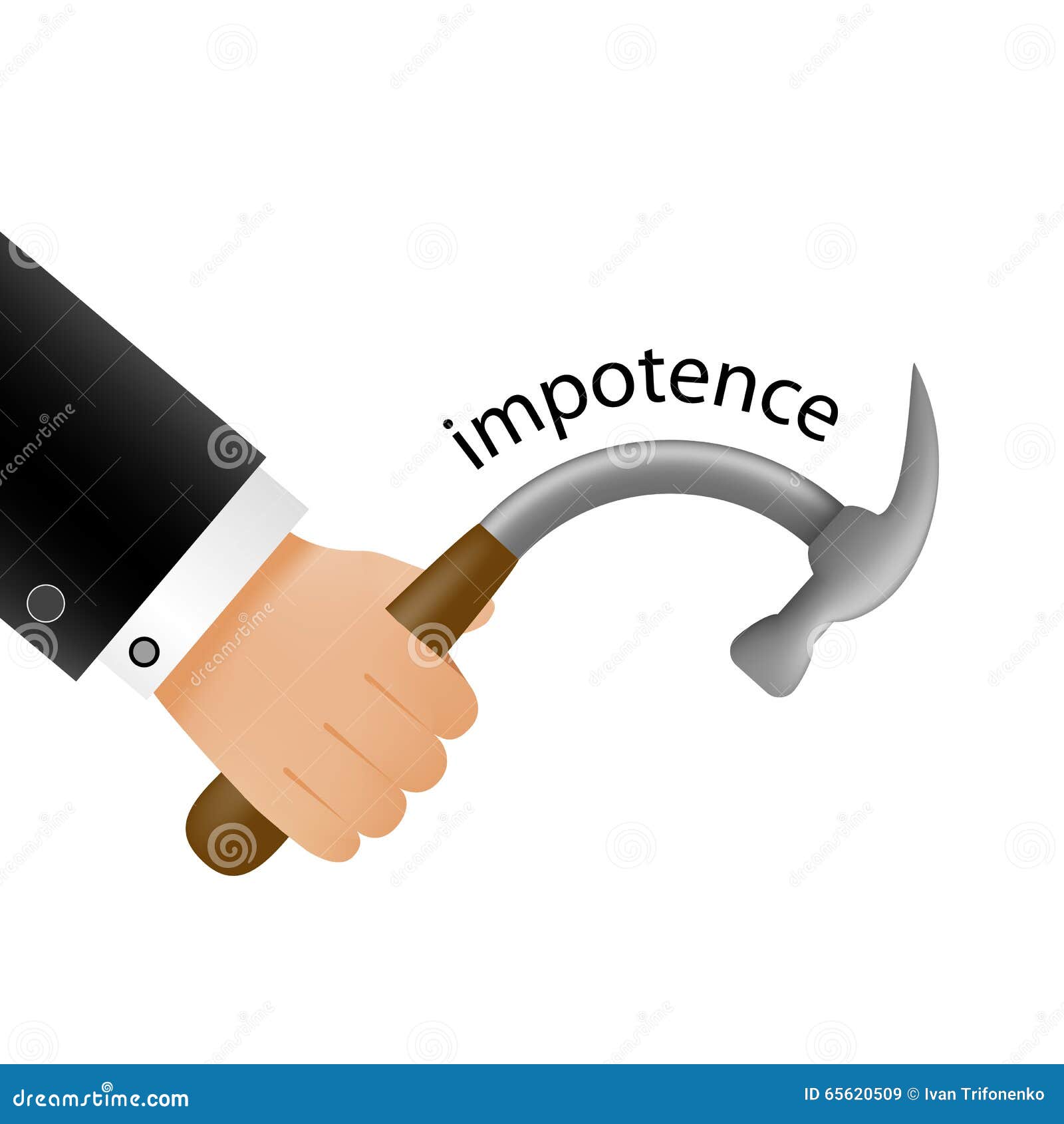 Impotence. Stock Illustration. Stock Vector - Illustration of illness ...