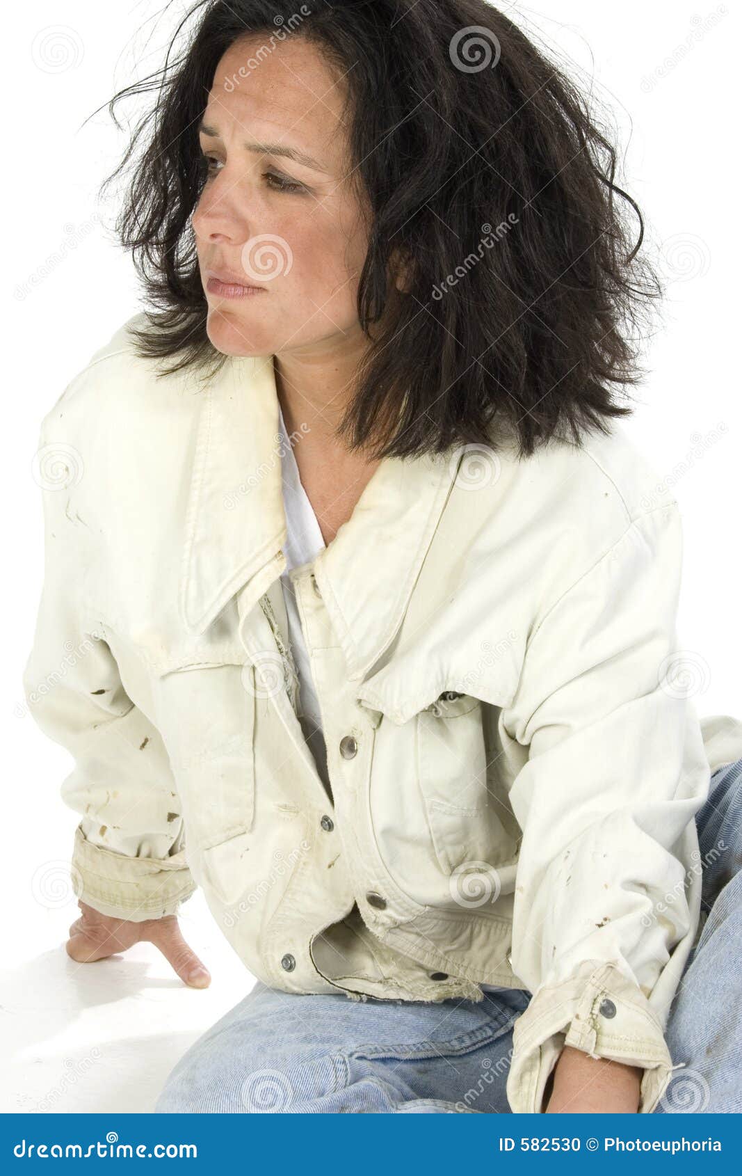 Impoverished Woman stock photo. Image of homeless, background - 582530