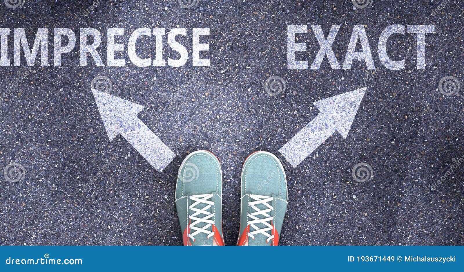Imprecise and Exact As Different Choices in Life - Pictured As Words ...