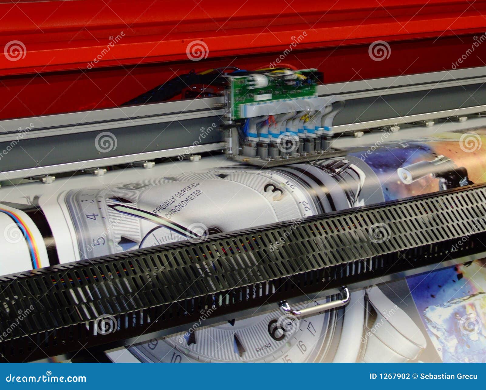 Impresora Del Formato Grande Foto de archivo - Imagen de formato ...